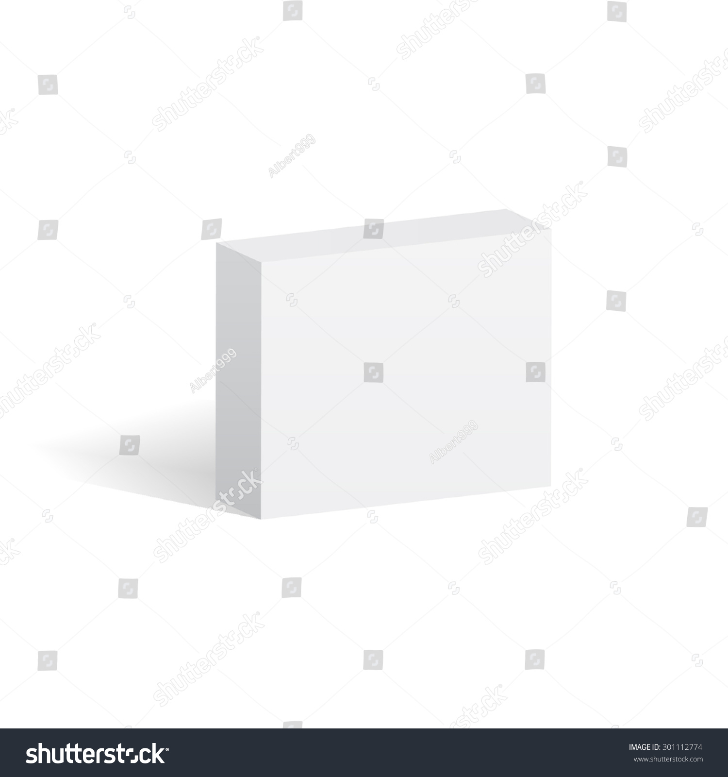 White Box Vector Illustration Stock Vector (Royalty Free) 301112774 ...