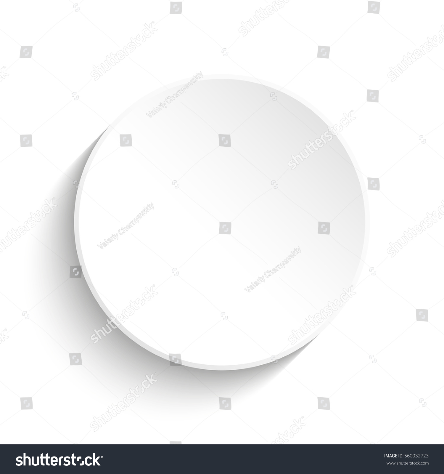 White Button On White Background Stock Vector (Royalty Free) 560032723 ...