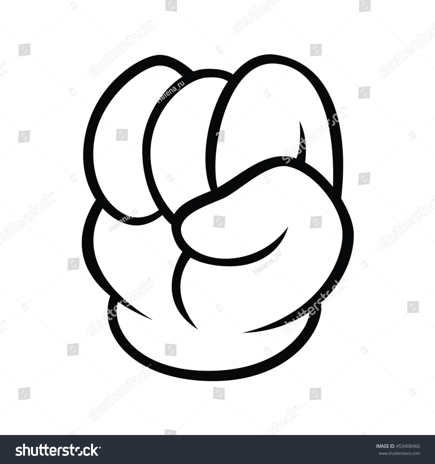 White Cartoon Hand: เวกเตอร์สต็อก (ปลอดค่าลิขสิทธิ์) 453408460 ...