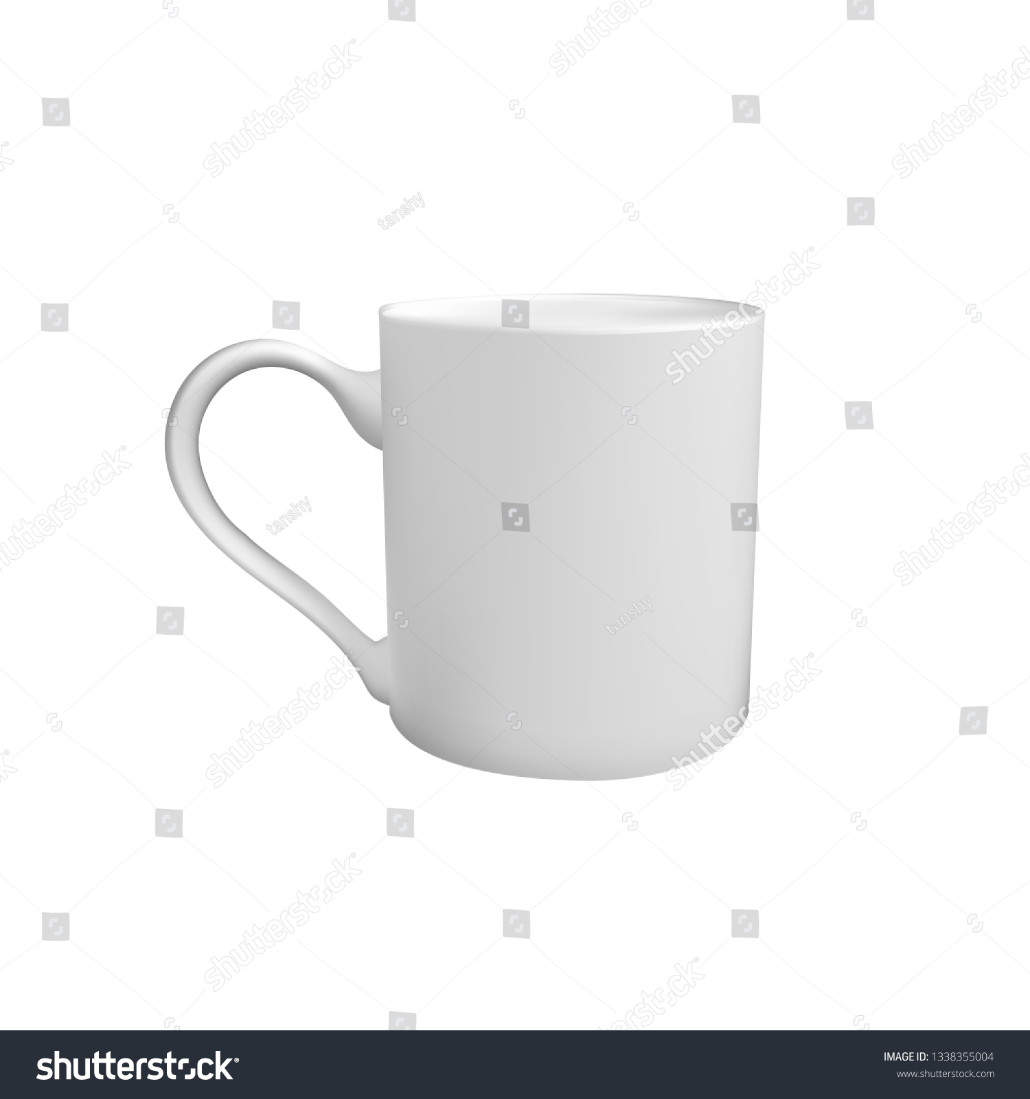 White Cup Advertising Template Vector: เวกเตอร์สต็อก (ปลอดค่าลิขสิทธิ์ ...