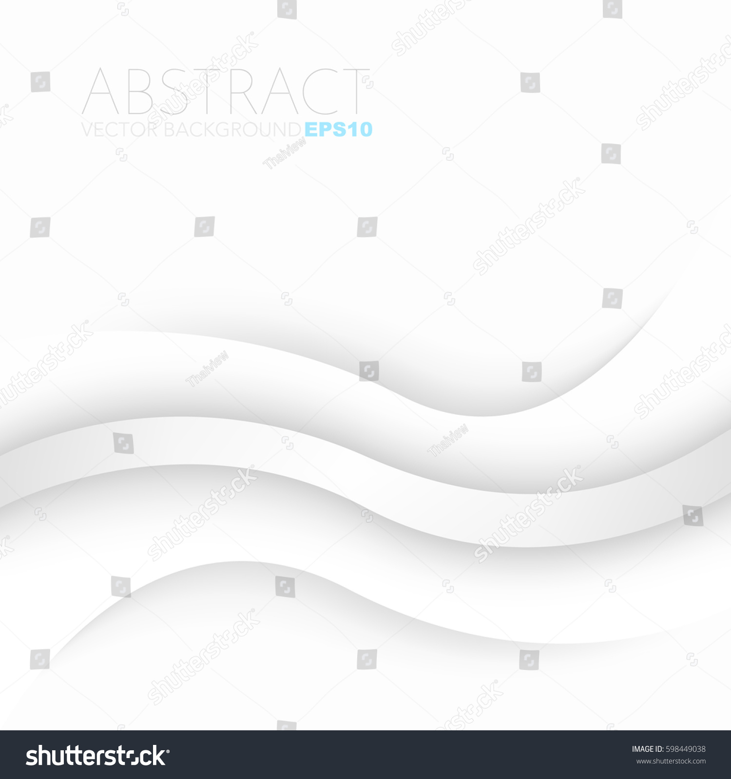 White Curve Vector Background Space Design Stock Vector 598449038 ...