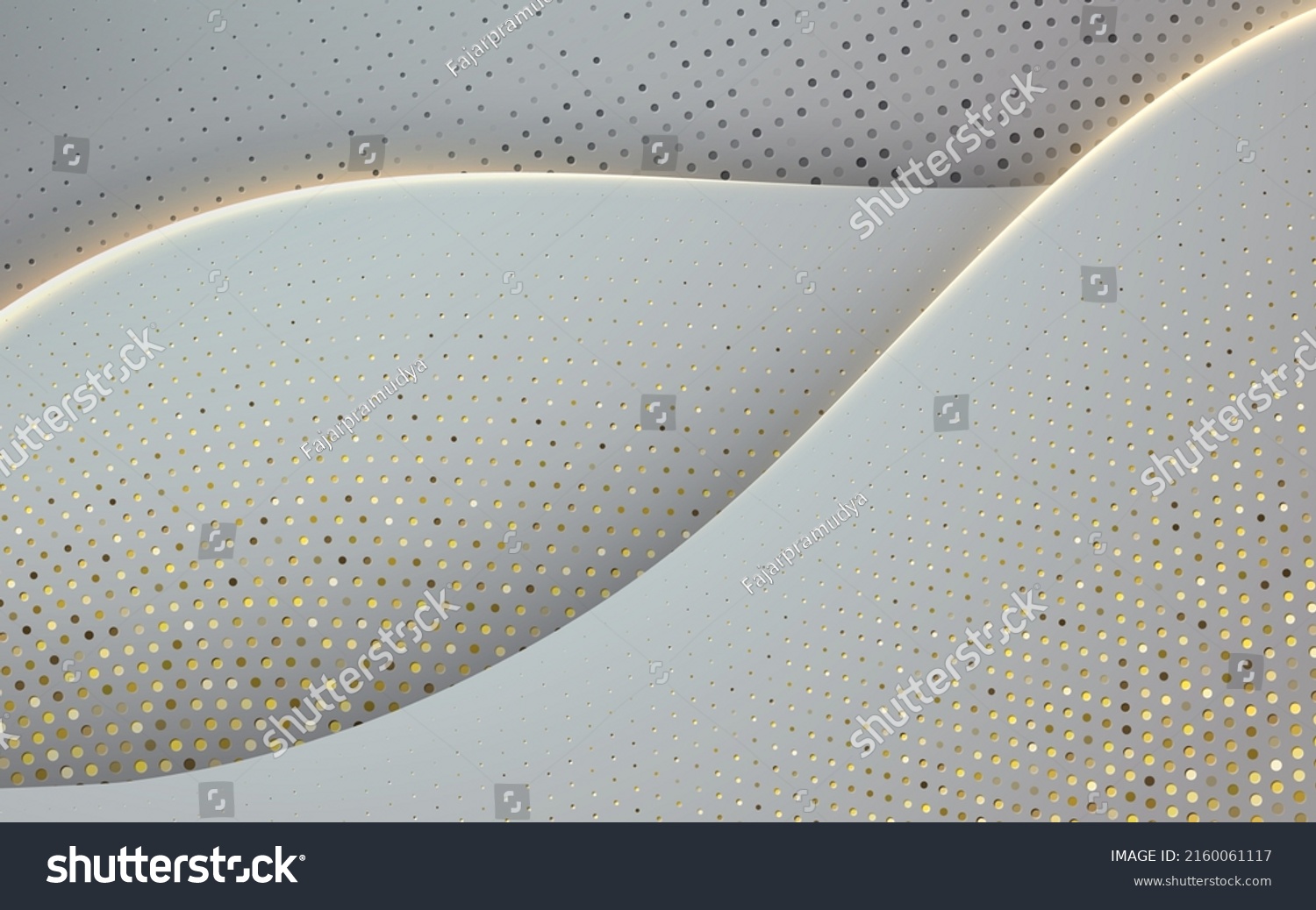 White Dimension Background Gold Halftone Texture Stock Vector (Royalty ...