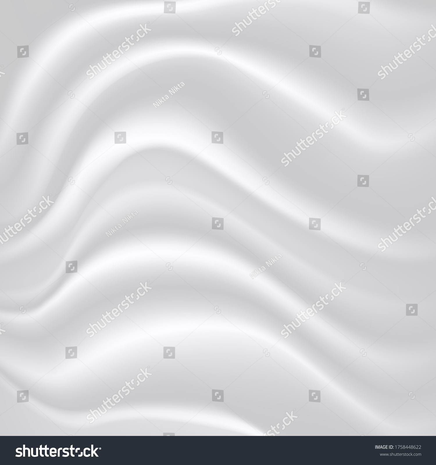 White Draped Silk Fabric Texture Vector Stock Vector (Royalty Free ...
