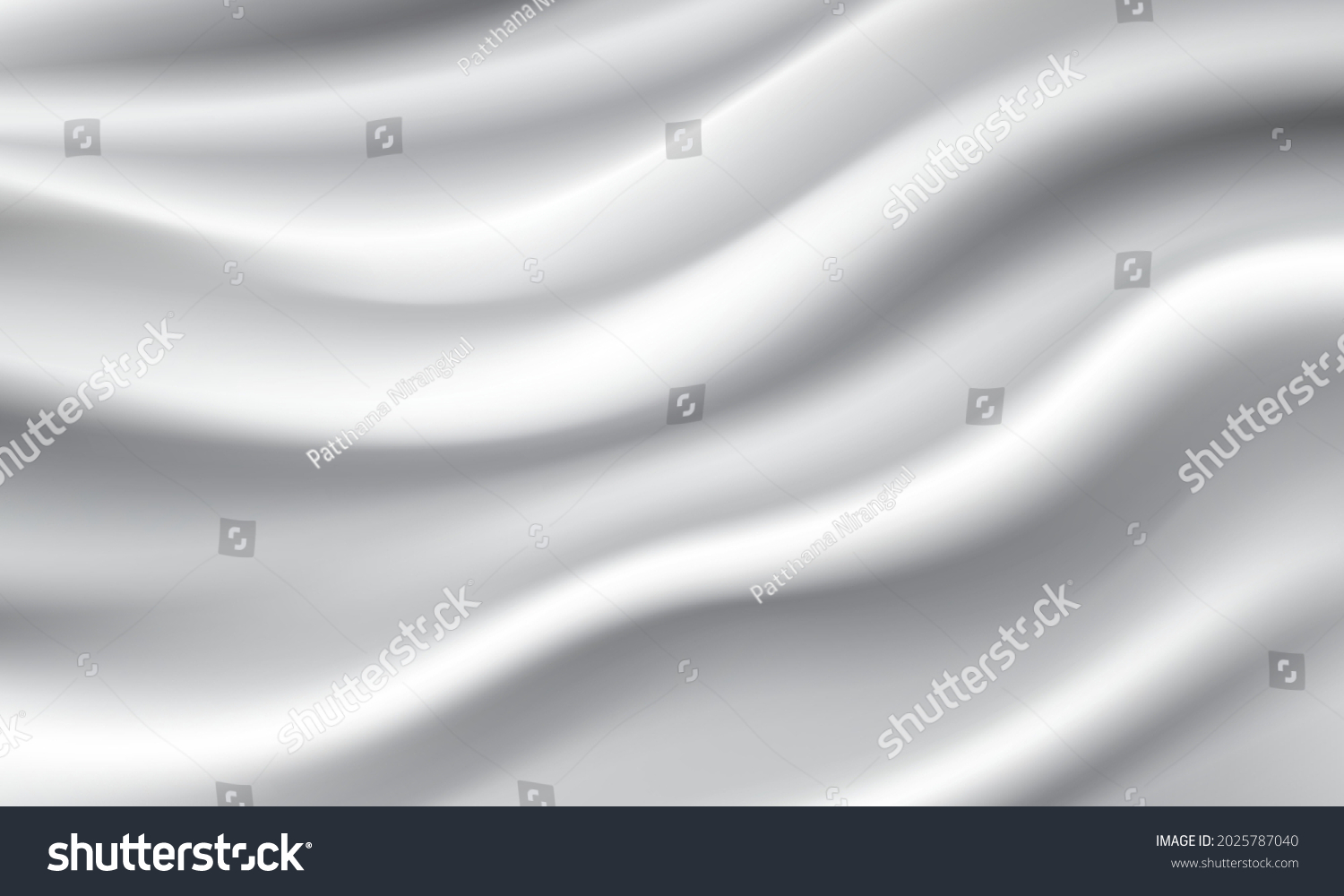 White Fabric Wave Background Vector Illustration Stock Vector (Royalty ...