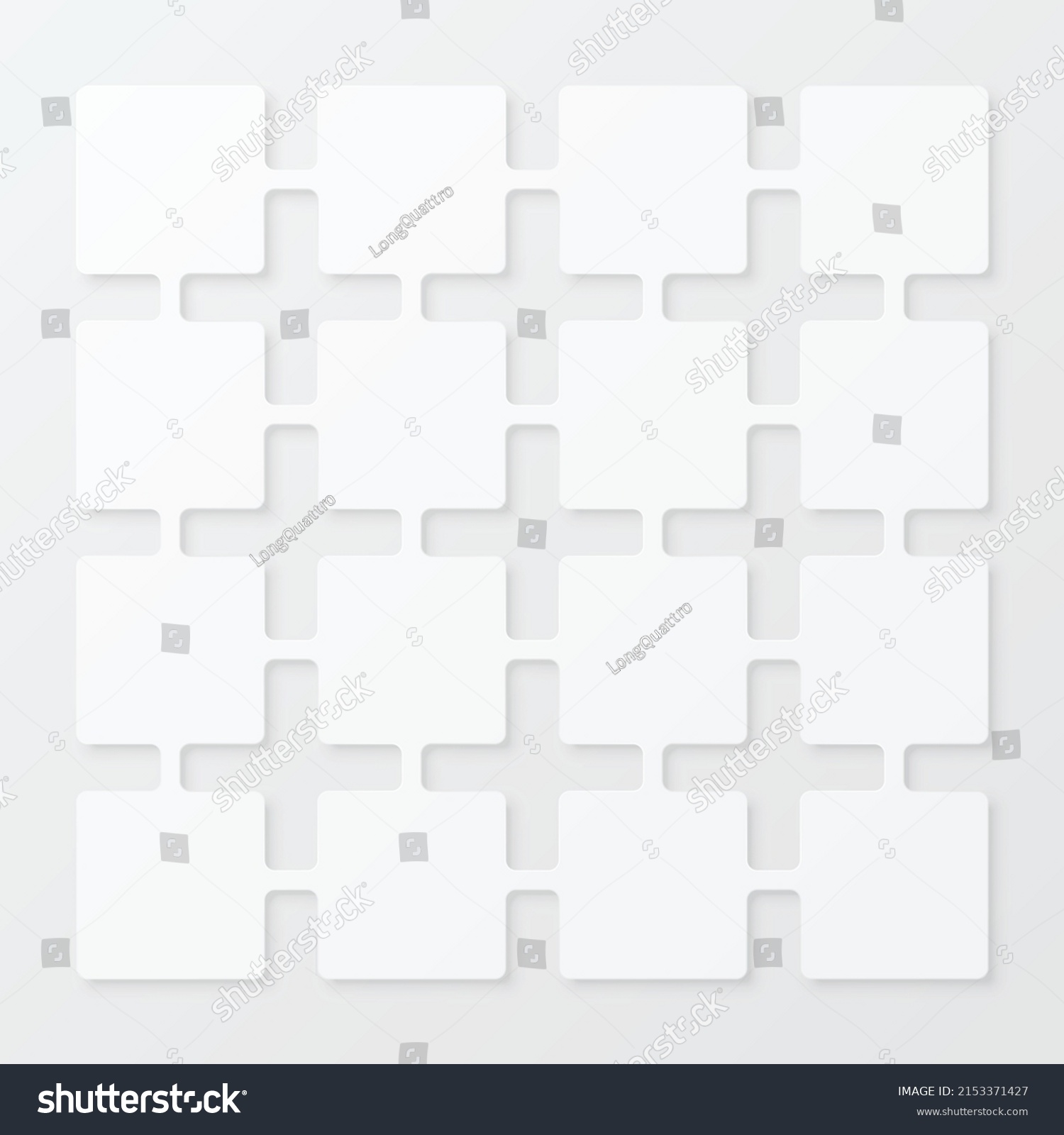 White Flowchart Square Elements Connected Business Stock Vector ...
