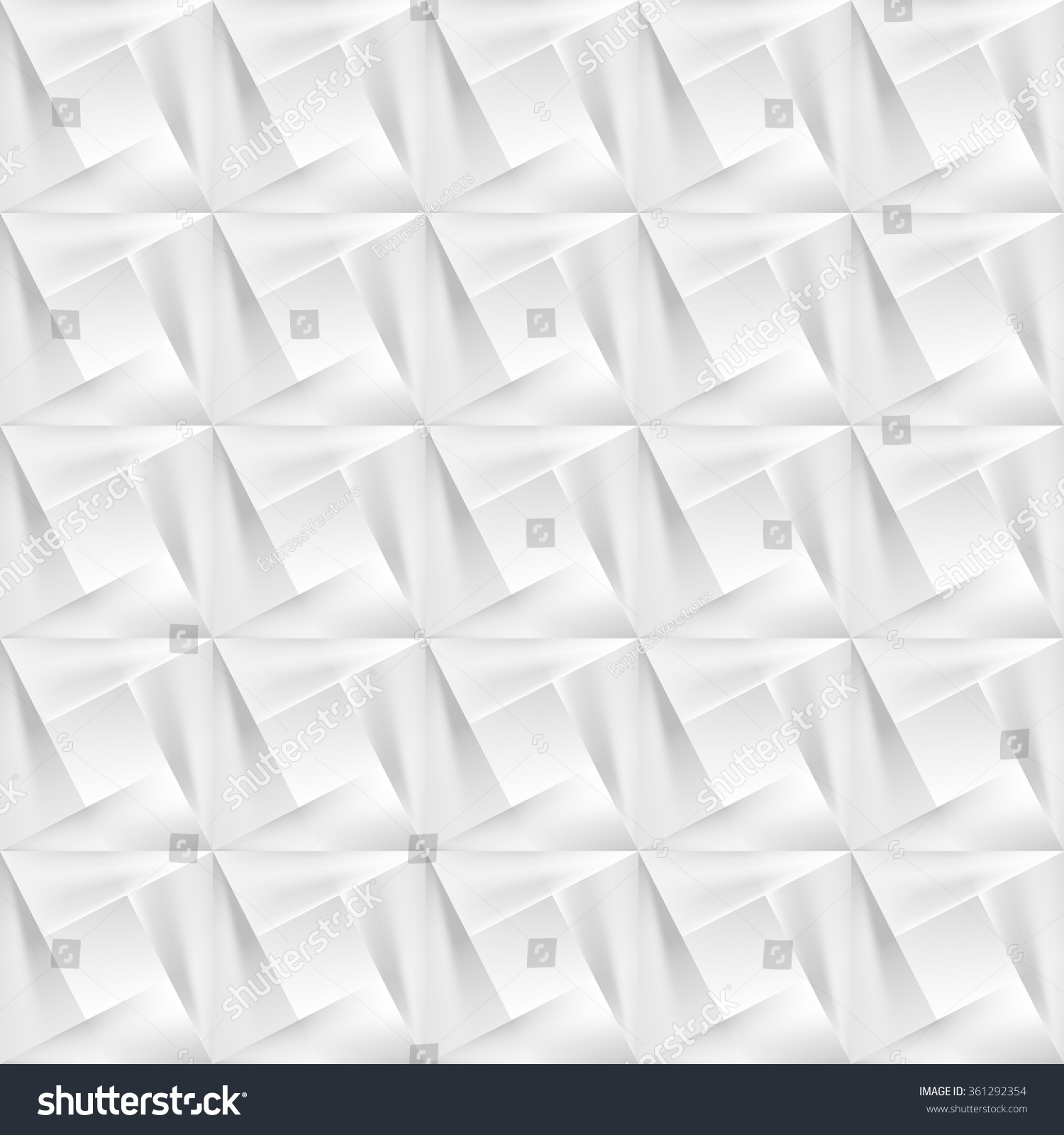 White Geometric Decorative Texture Seamless Vector Stock Vector ...