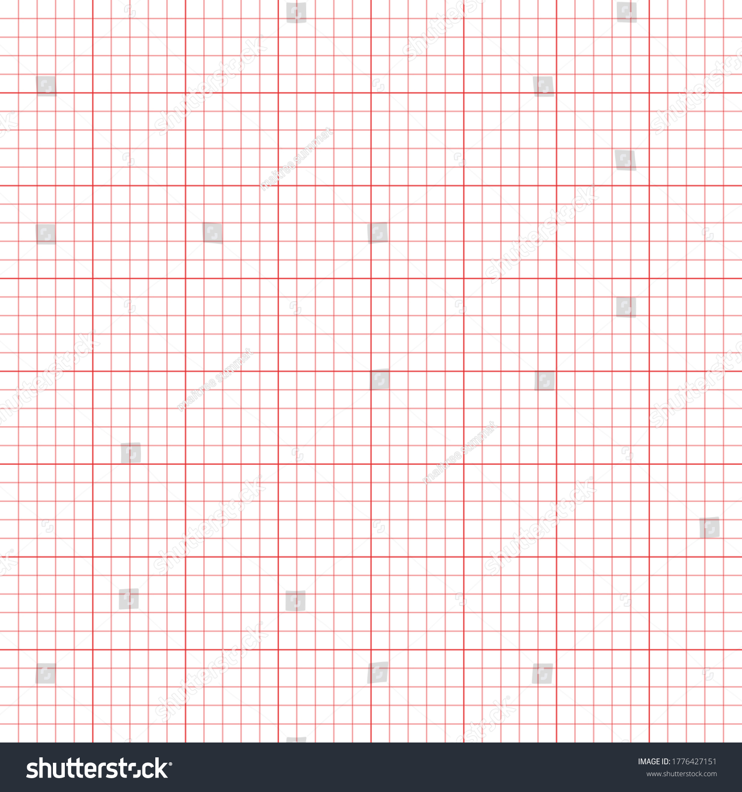 White Graph Paper Red Lines Stock Vector (Royalty Free) 1776427151 ...