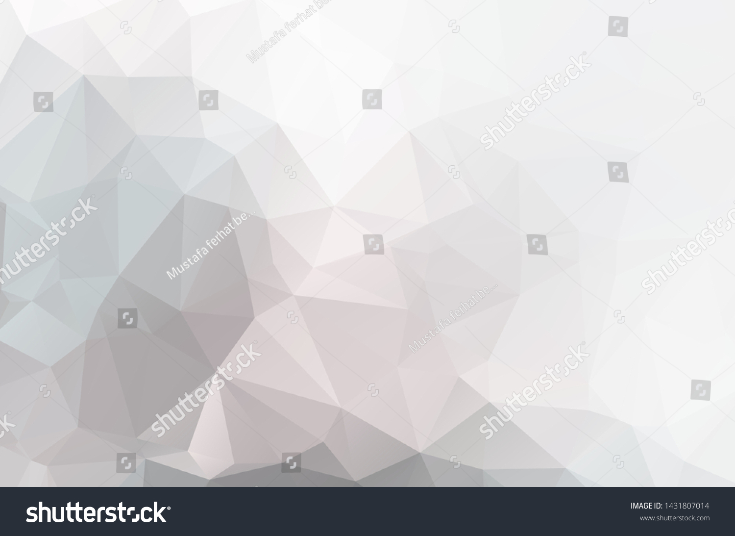 White Grey Low Poly Crystal Background Stock Vector (Royalty Free ...