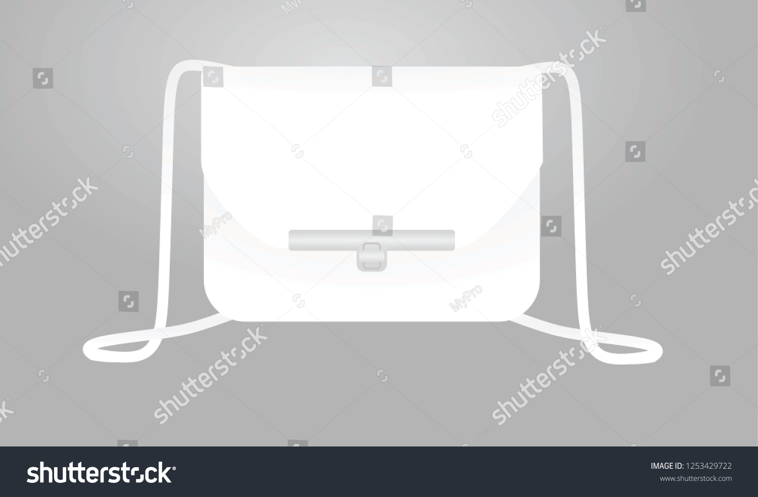 White Hand Bag Vector Illustration Stock Vector (Royalty Free ...