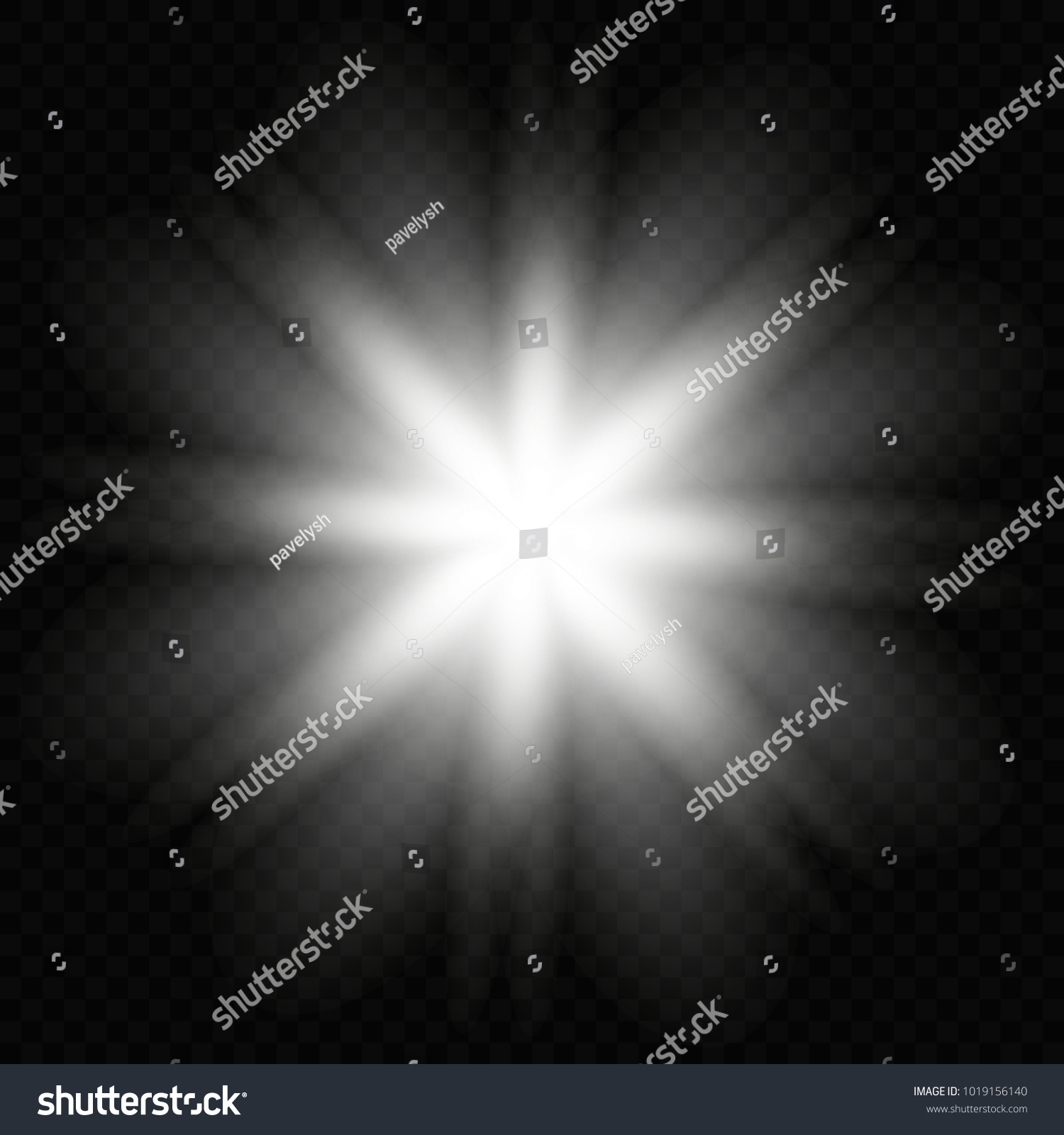 White Light Flare Special Effect Stock Vector (Royalty Free) 1019156140 ...