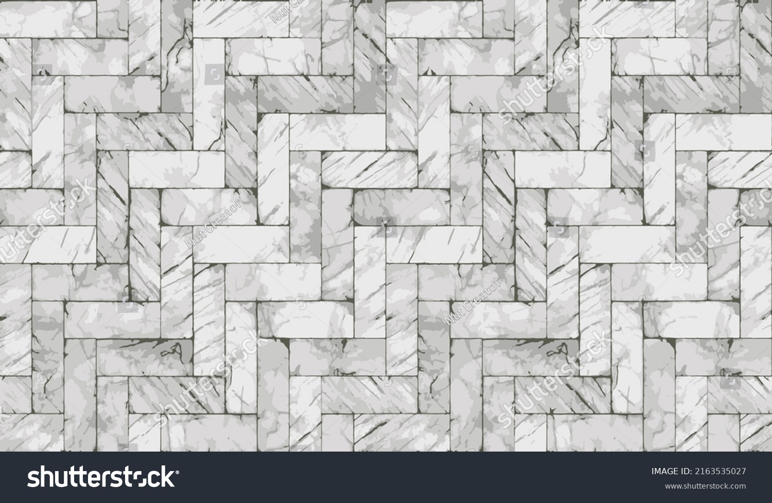White Marble Square Block Texture Seamless Stock Vector (Royalty Free ...