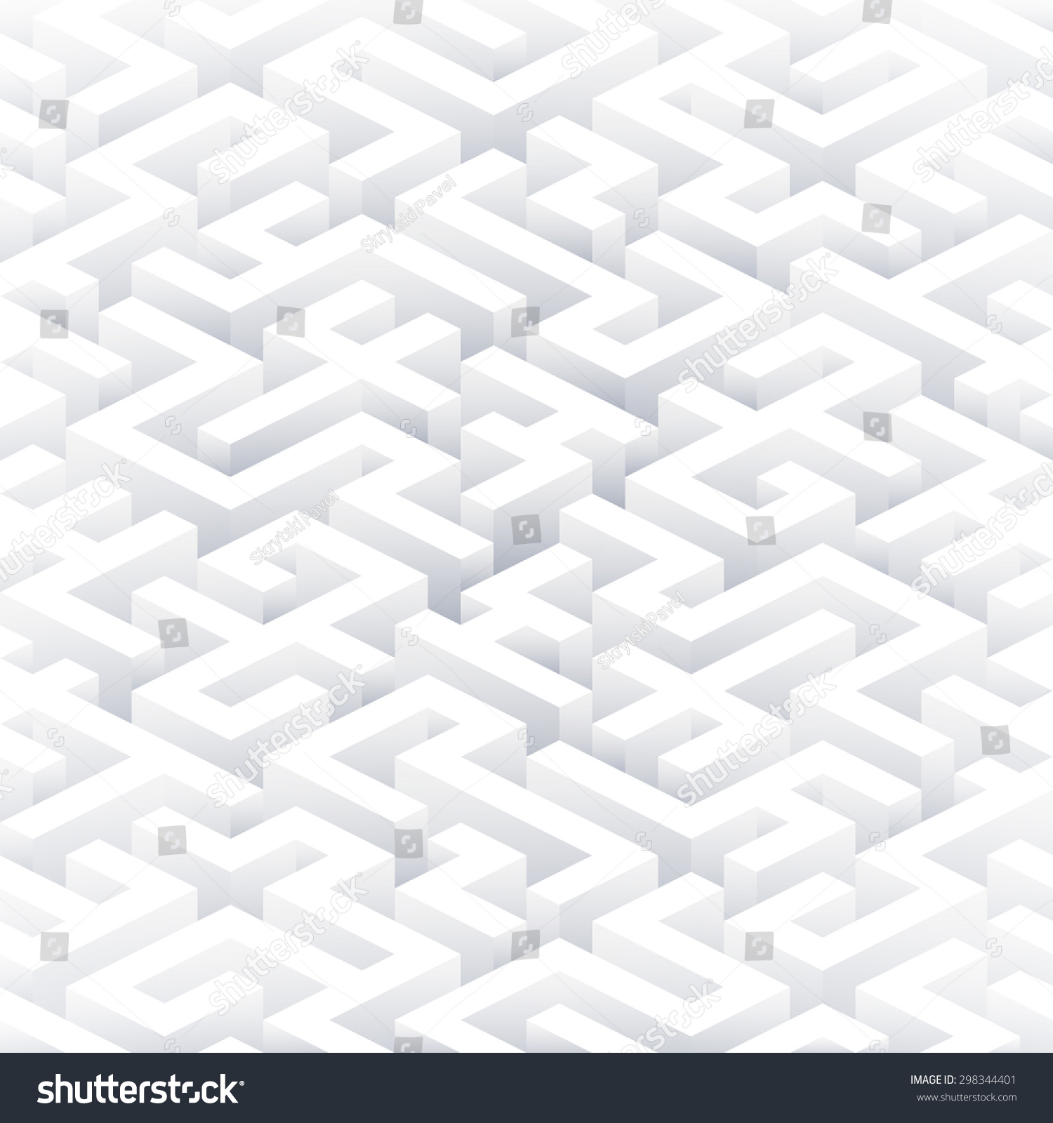 White Maze Background Vector Illustration Stock Vector (Royalty Free ...