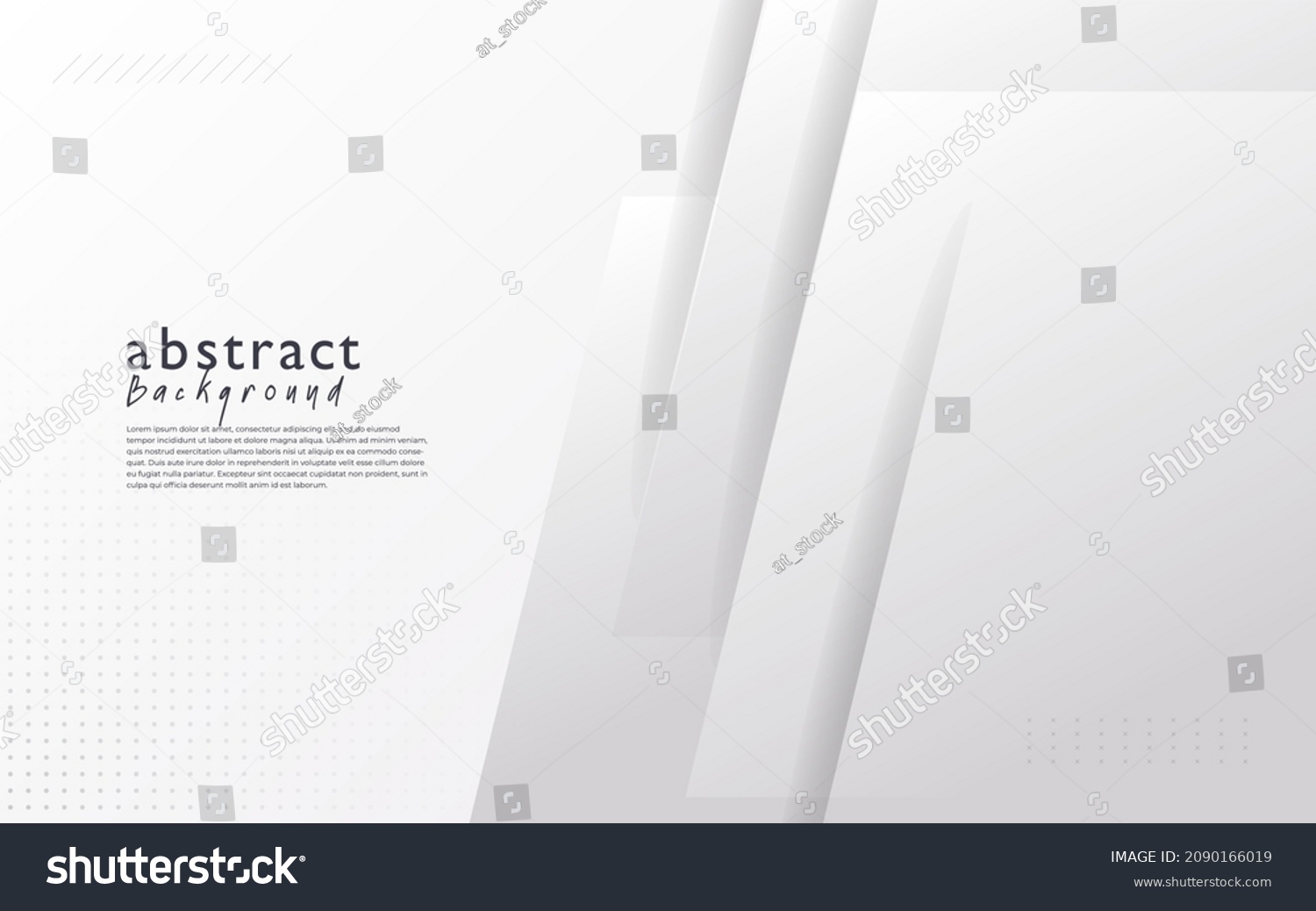 White Modern Abstract Background Design Stock Vector (Royalty Free ...