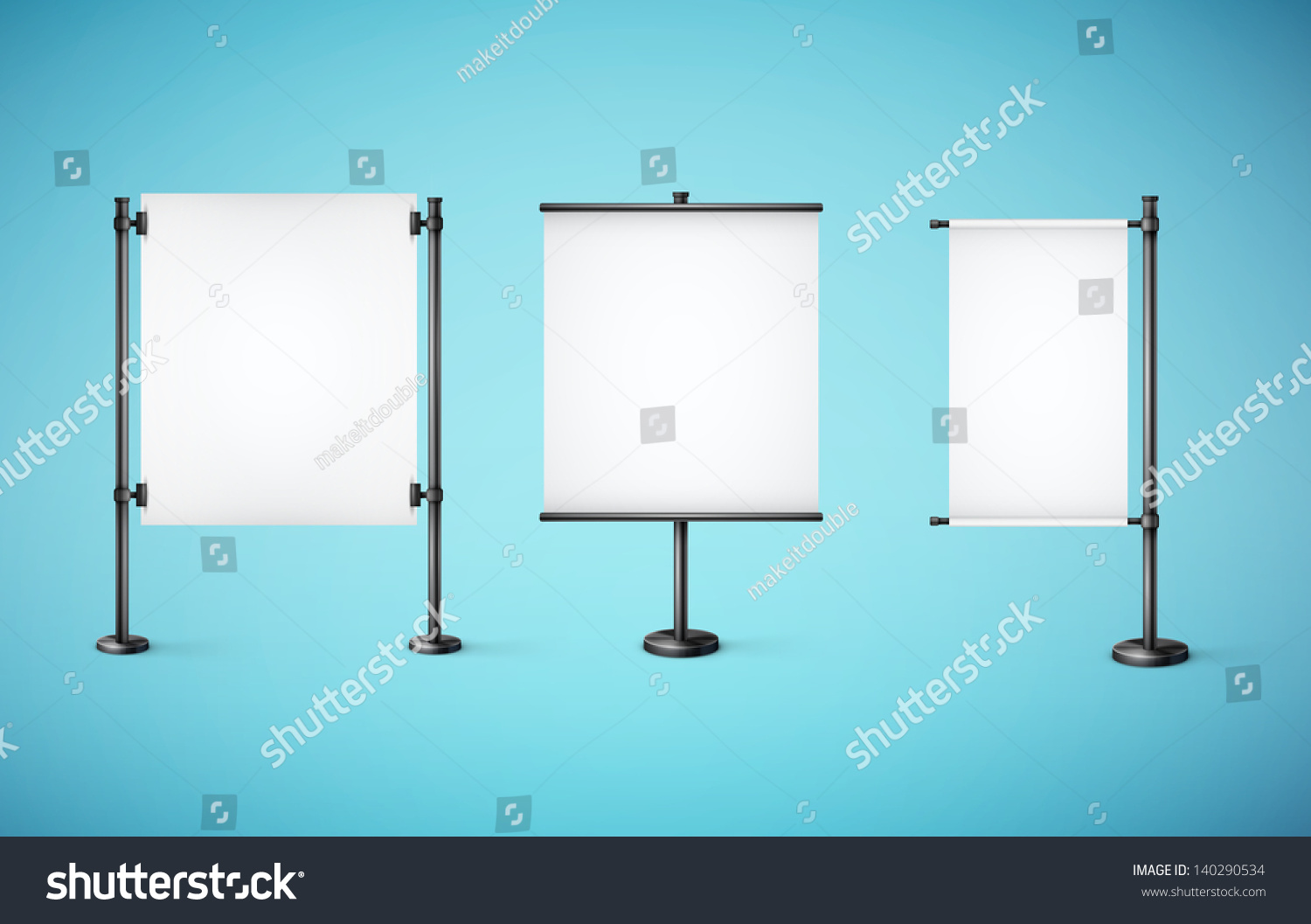 White Paper Board Empty Space Eps10 Stock Vector (Royalty Free ...