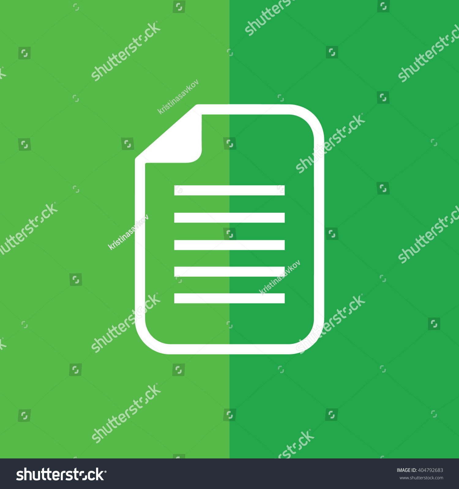 White Paper Note Icon Document Vector Stock Vector (Royalty Free ...