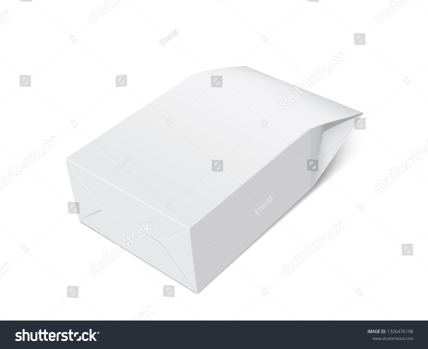 「White Paper Packaging Mock Vector」のベクター画像素材（ロイヤリティフリー） 1326476198 ...