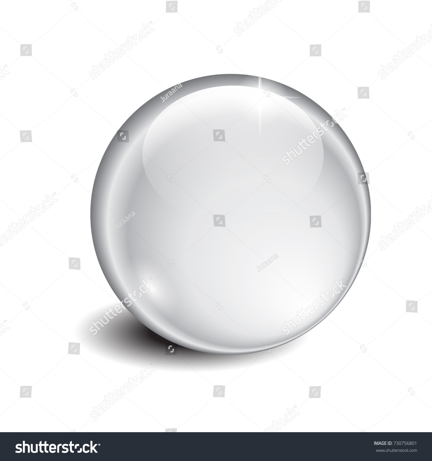 White Pearl Icon Vector Illustration Stock Vector (Royalty Free) 730756801