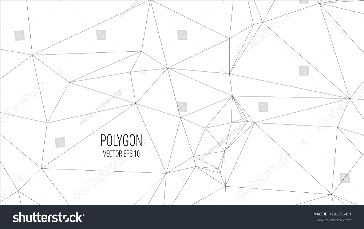 White Polygon Background Stock Vector (Royalty Free) 1299296491