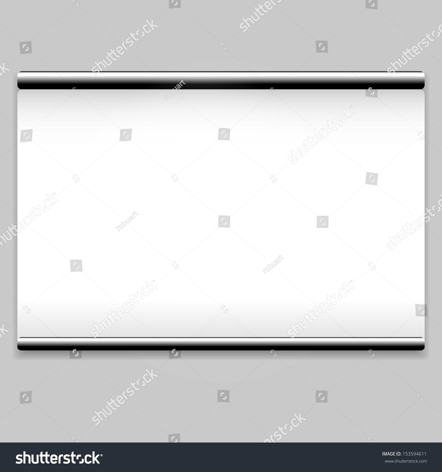 White Screen Projector Clean Background: vector de stock (libre de ...