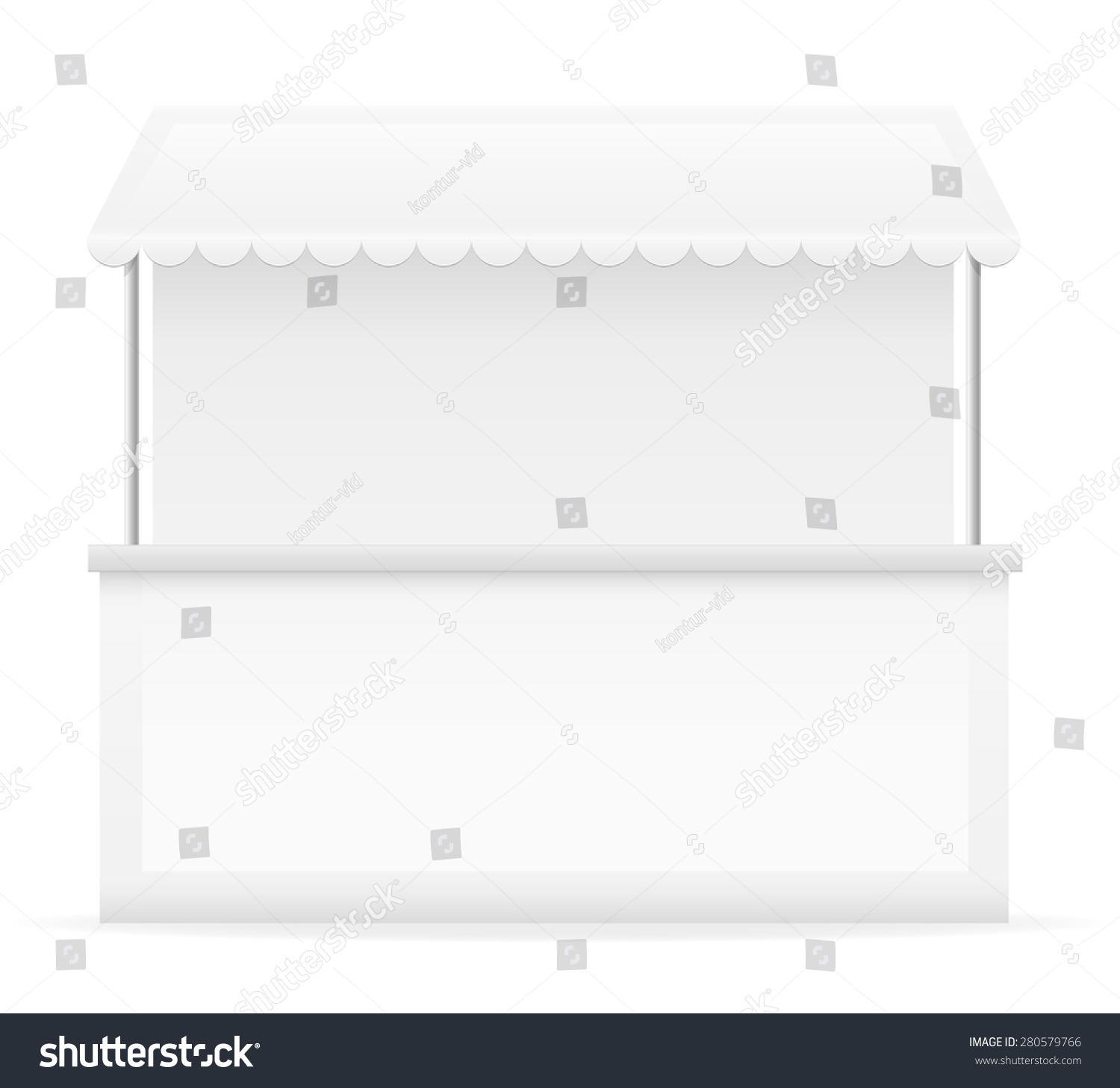 White Stall Vector Illustration Isolated On 库存矢量图（免版税）280579766 ...