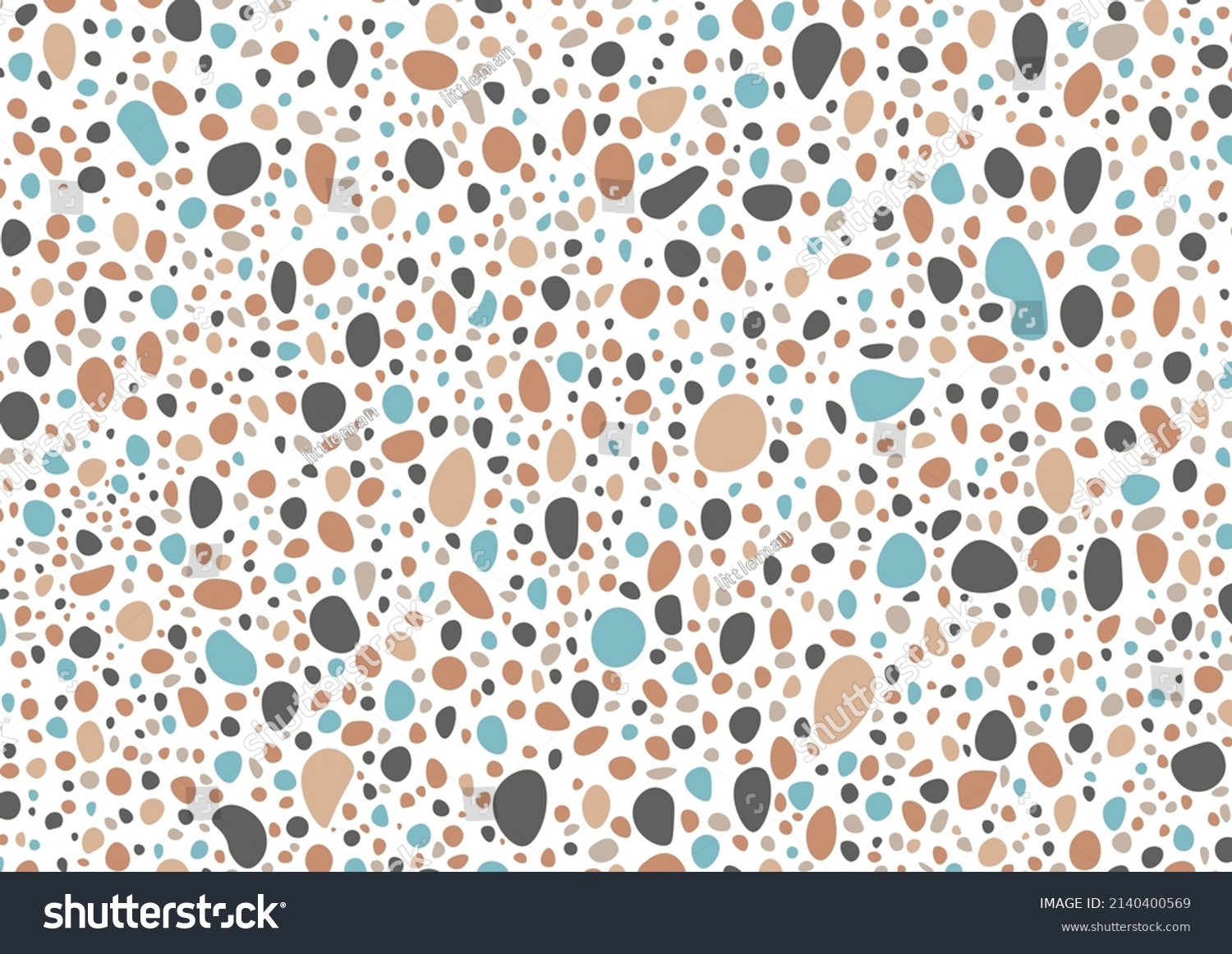 White Terrazzo Floor Texture Background Stock Vector (Royalty Free ...