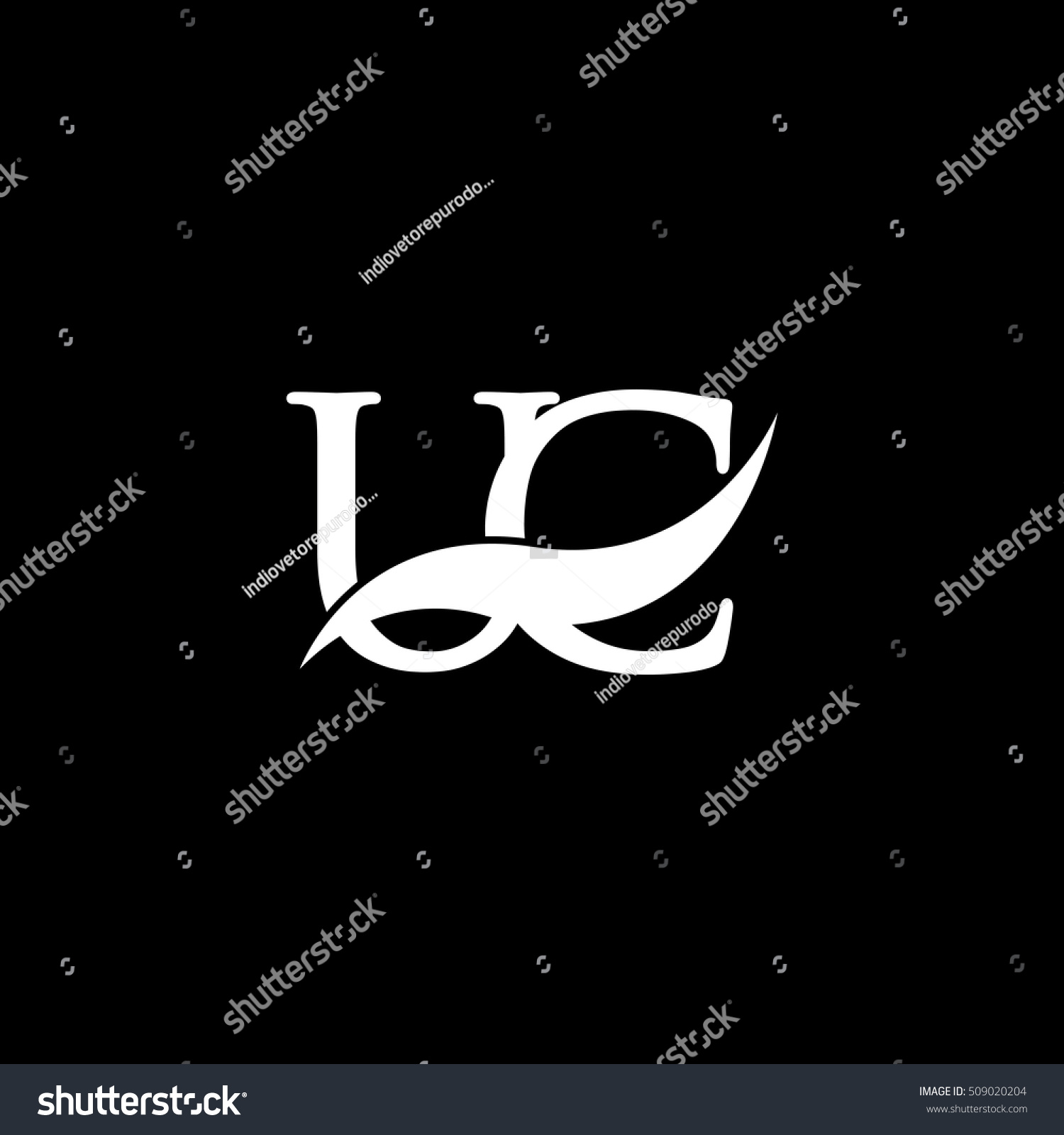 White Uc Swoosh Logo Vector Stock Vector (Royalty Free) 509020204