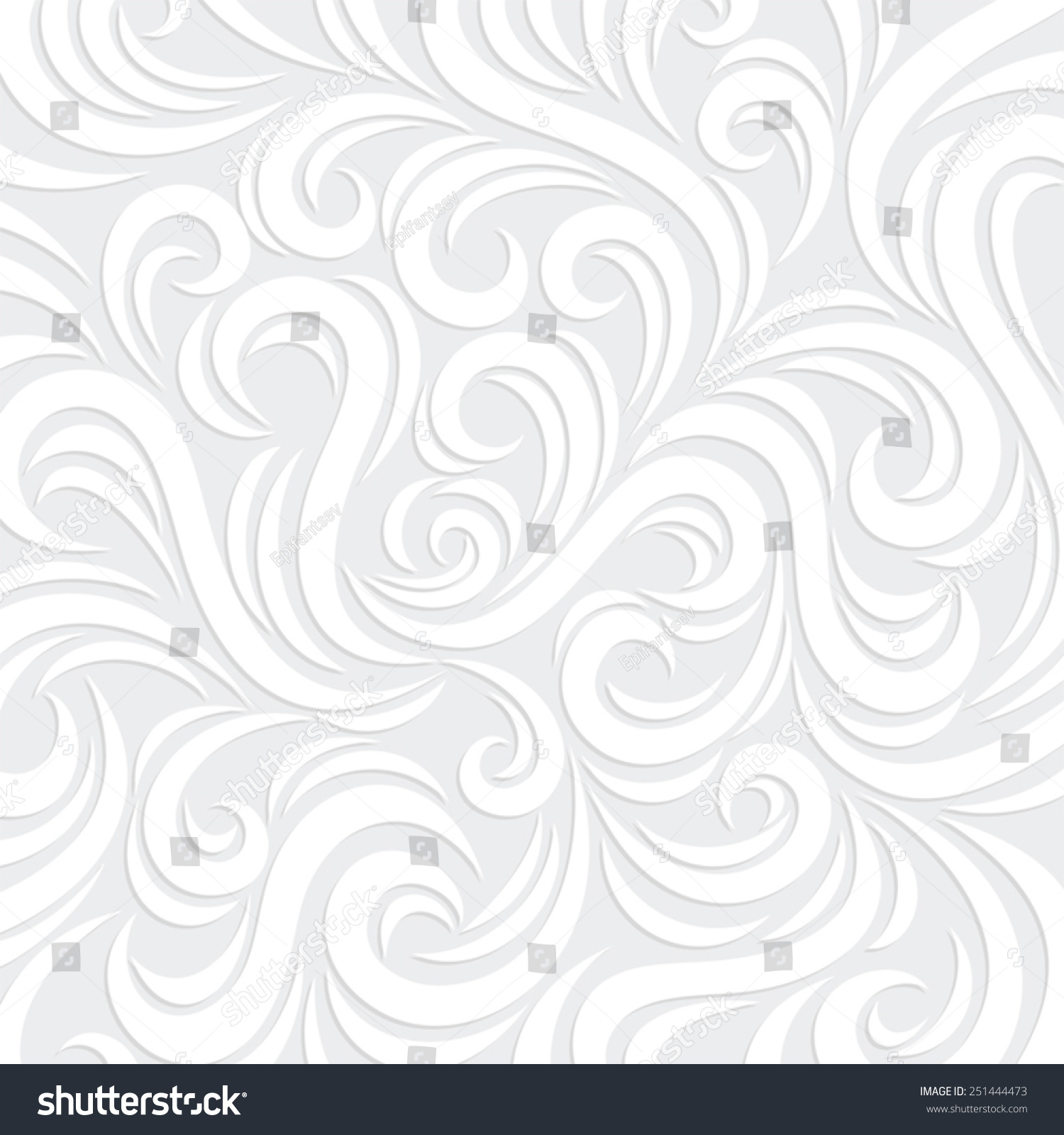 White Vector Swirl Background Shadow Invitations Stock Vector (Royalty ...