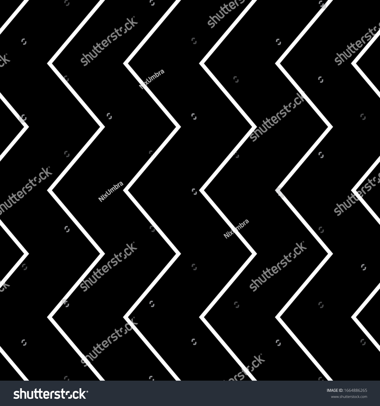 White Zigzag Lines On Black Background Stock Vector (Royalty Free ...