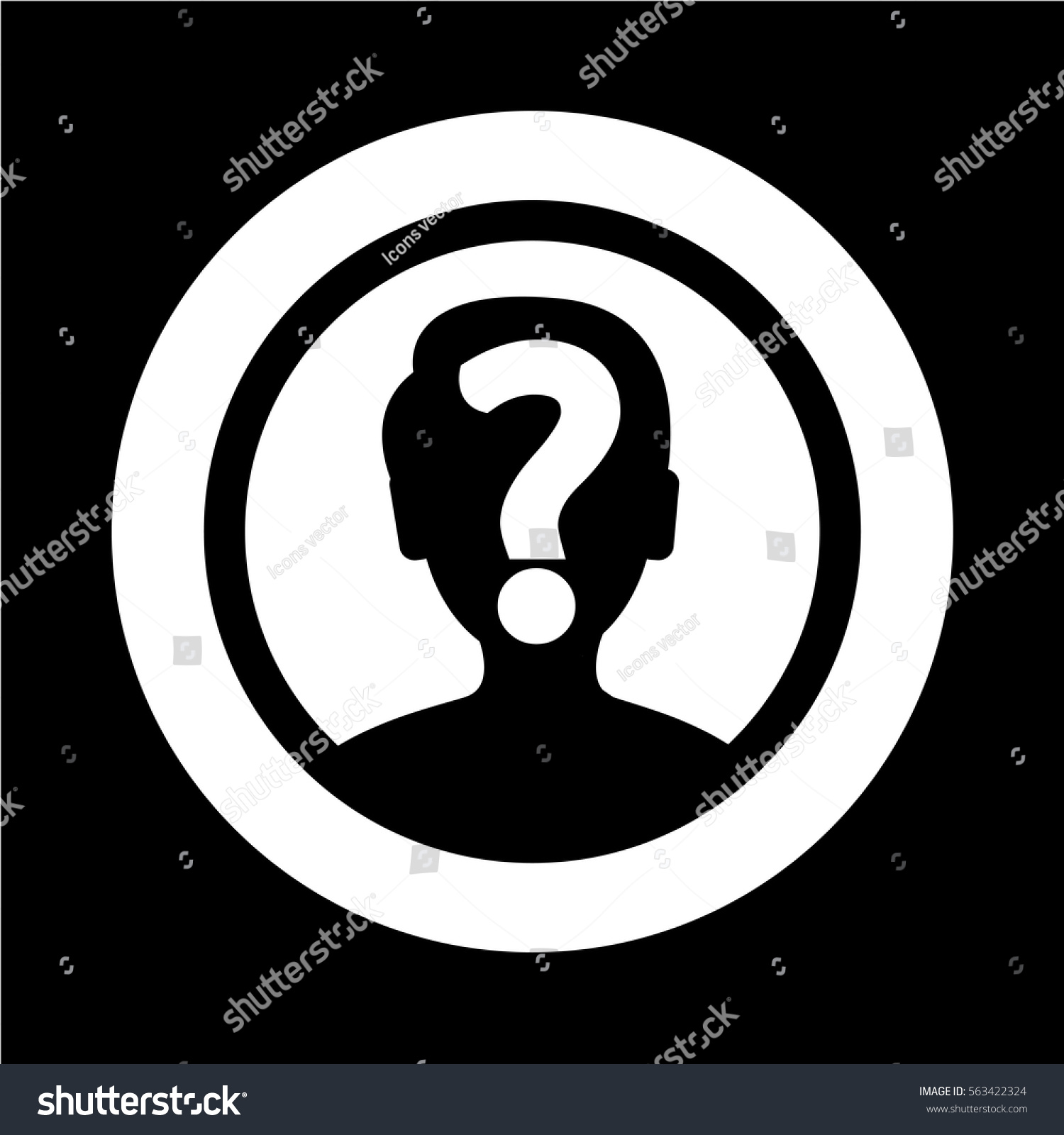 Who Icon Stock Vector (Royalty Free) 563422324
