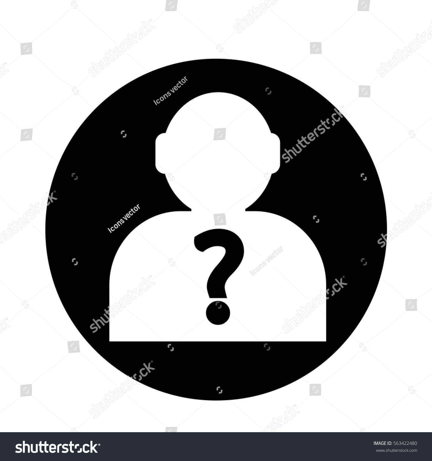 Who Icon Stock Vector (Royalty Free) 563422480
