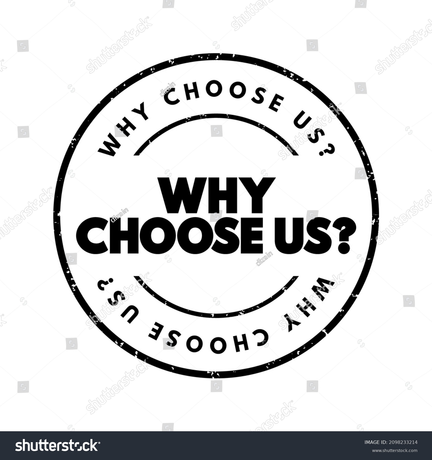 Why Choose Us Question Text Stamp Stock Vector (Royalty Free ...