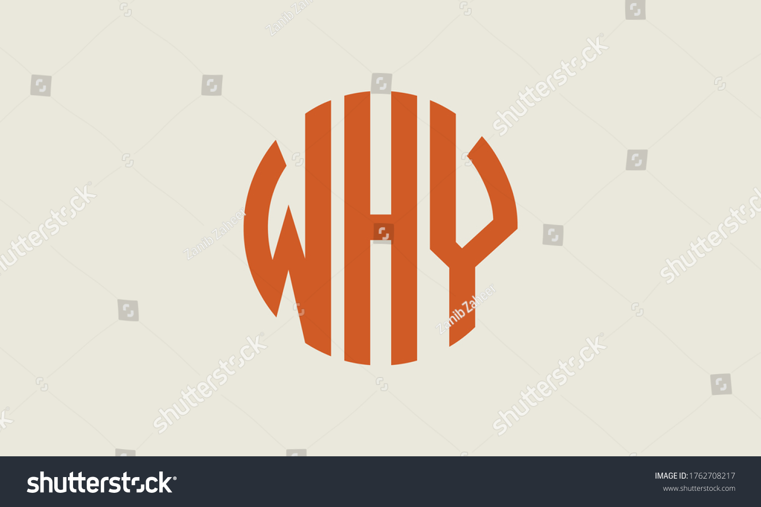 Why Circle Emblem Abstract Monogram Letter Stock Vector (Royalty Free ...