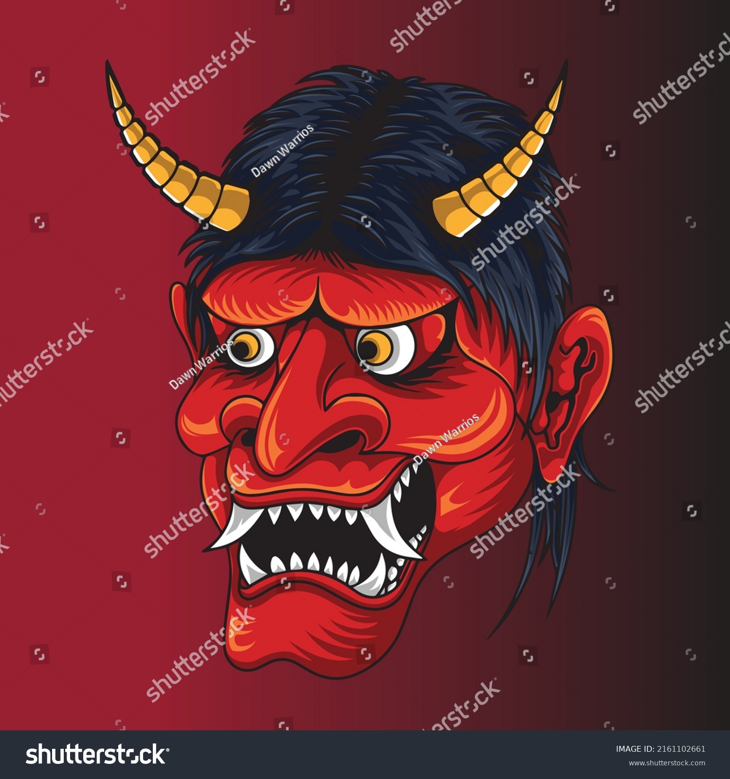 Wicked Red Devil Illustration Wicked Red Stock Vector (Royalty Free ...