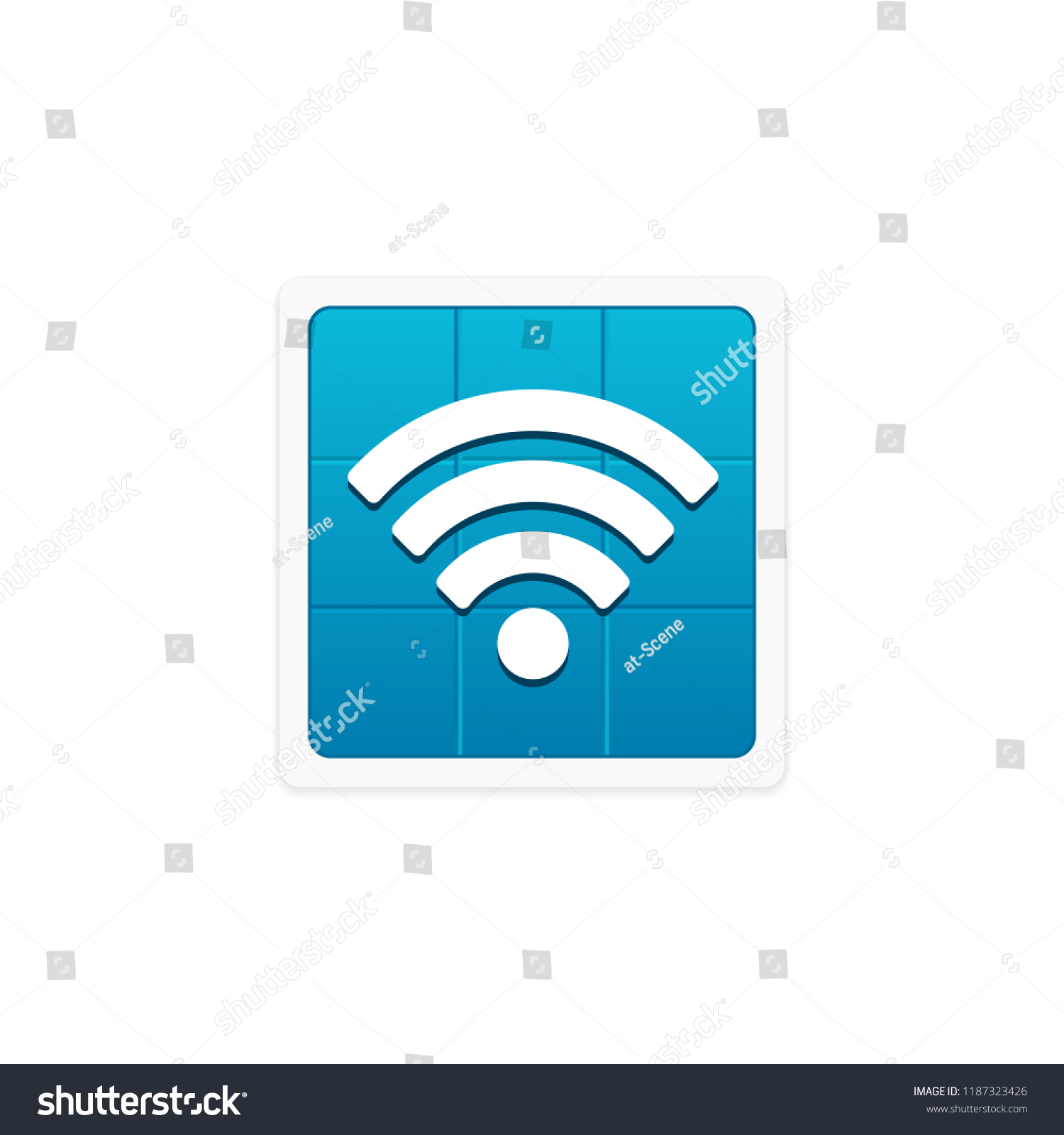 Wifi App Icon Stock Vector (Royalty Free) 1187323426