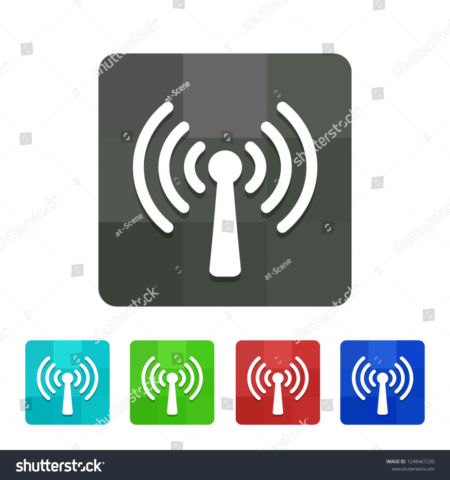 Wifi App Icon Stock Vector (Royalty Free) 1248467230 | Shutterstock