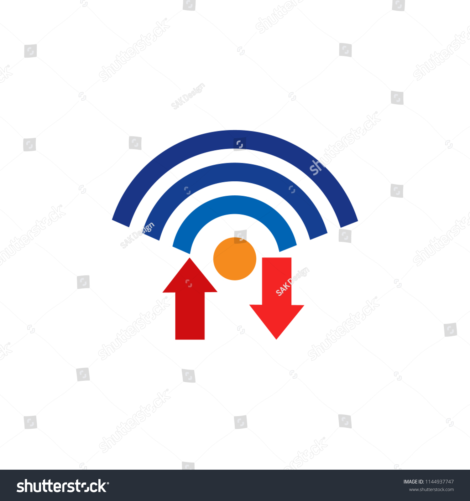 Wifi Device Logo Icon Design Stock Vector (Royalty Free) 1144937747 ...