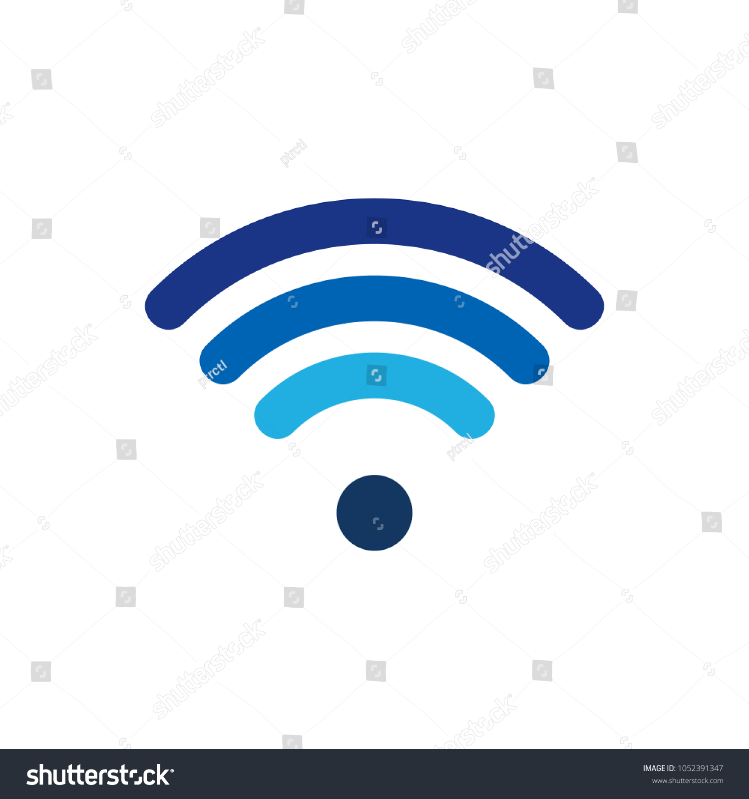 Wifi Logo Icon Design Stock Vector (Royalty Free) 1052391347
