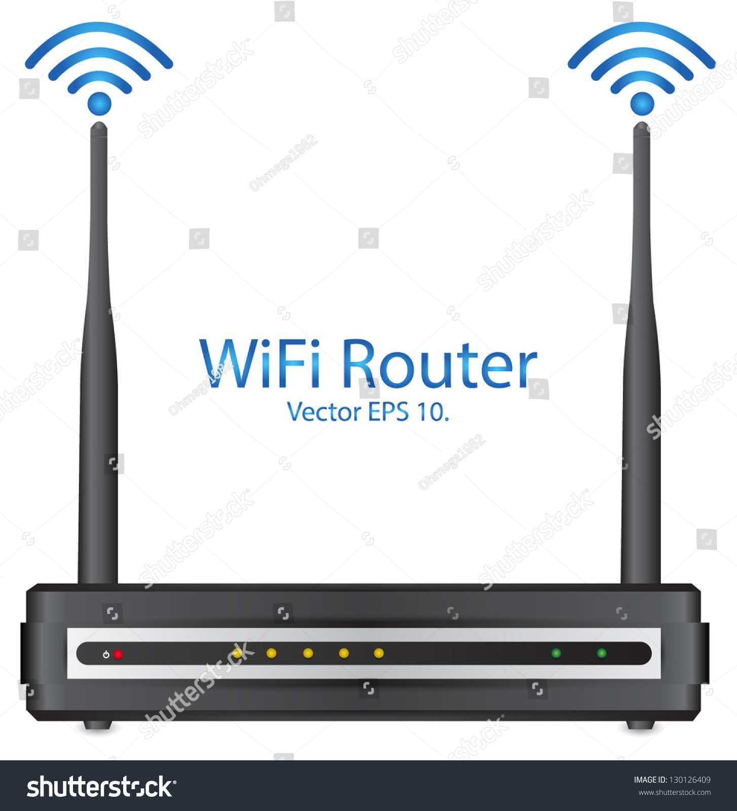 Wifi Router Vector Illustration Eps 10: vector de stock (libre de ...