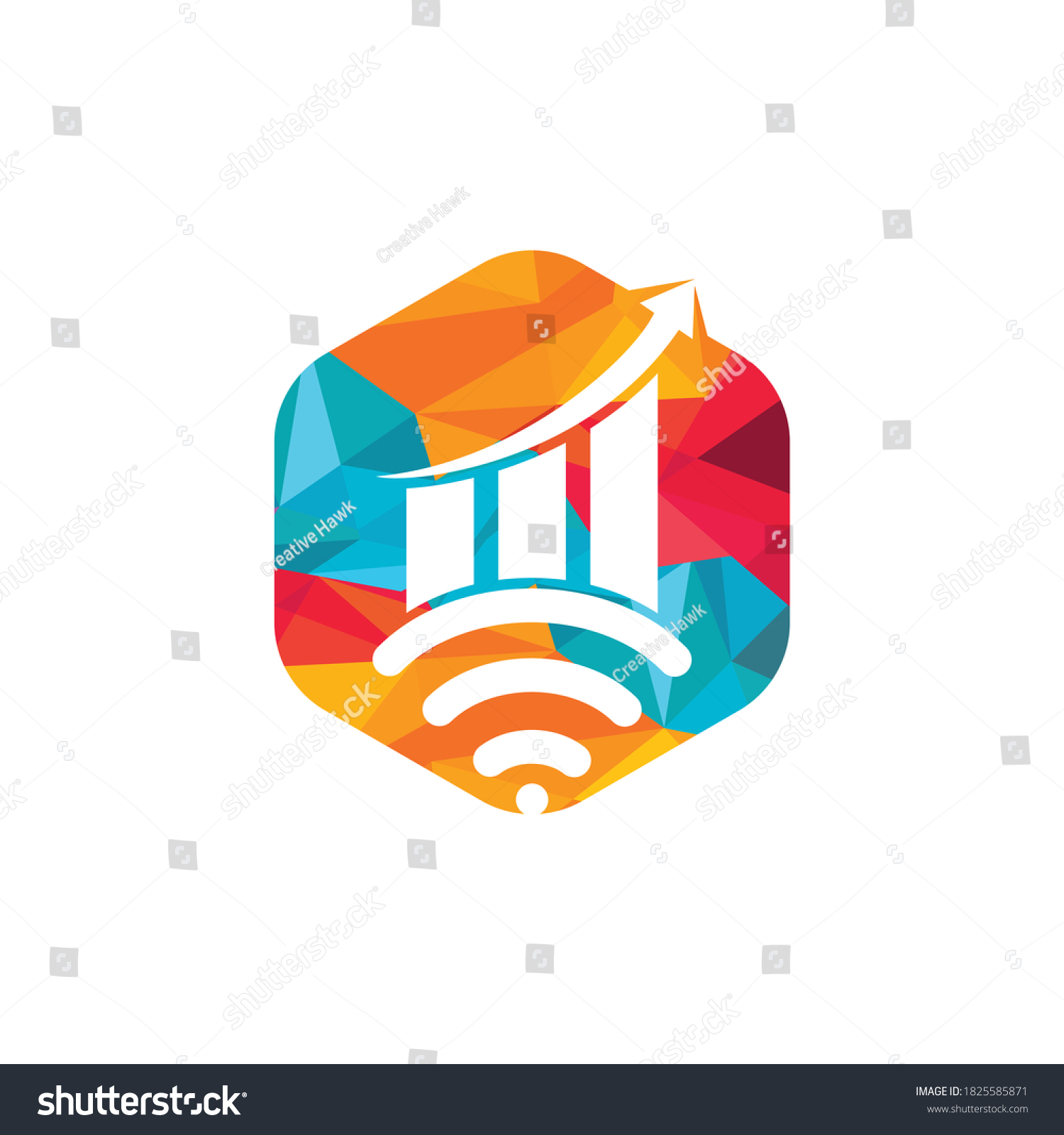 Wifi Statistic Vector Logo Design Wifi Stock Vector (Royalty Free ... Wifi Statistic Vector Logo Design Wifi Stock Vector (Royalty Free ...