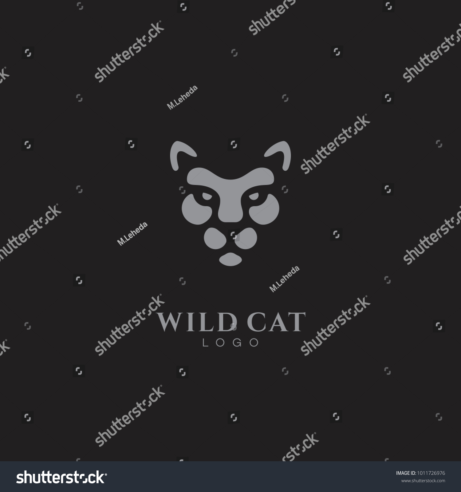 Wild Cat Logo Template Design Vector Stock Vector (Royalty Free) 1011726976