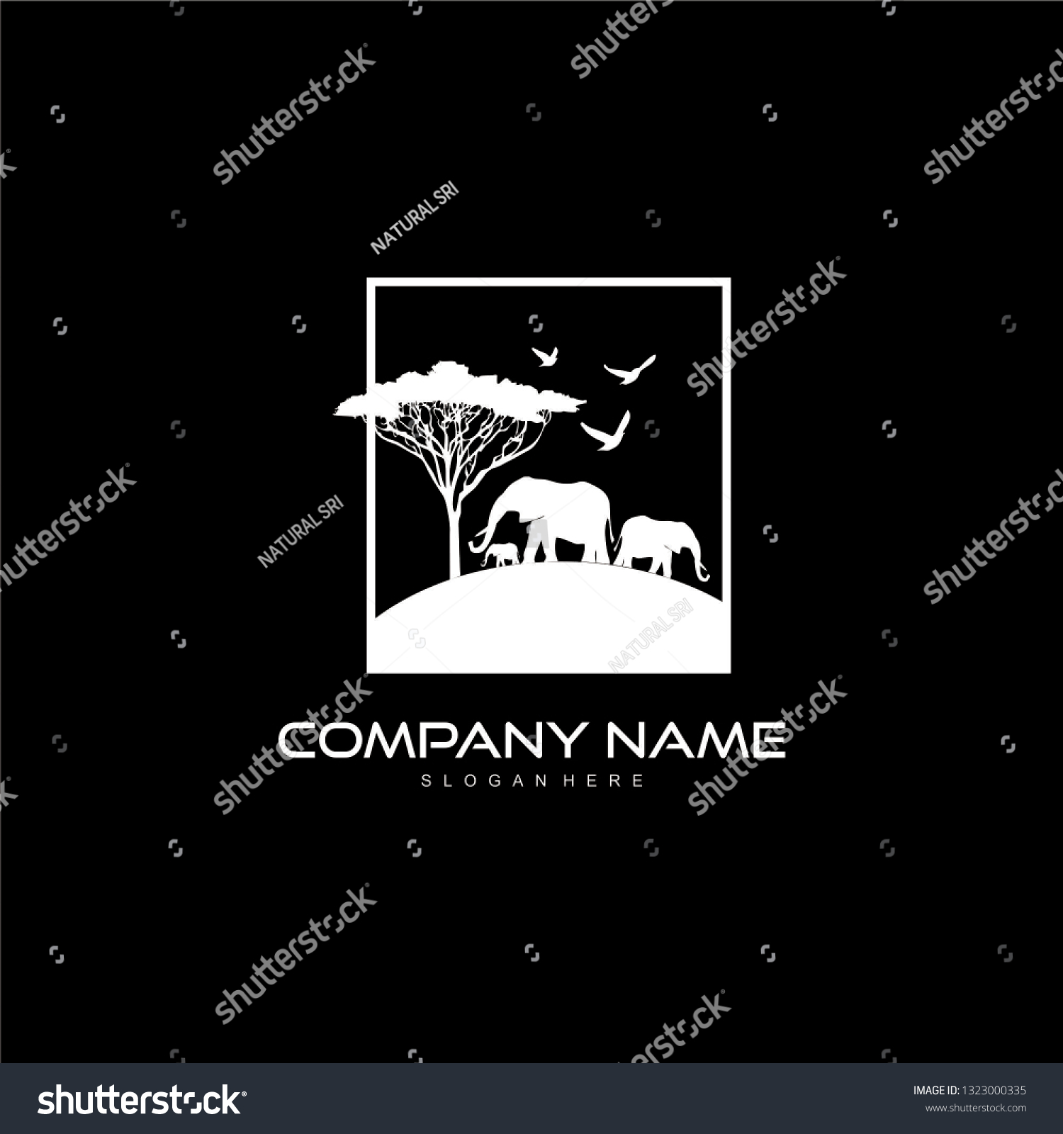 Wild Life Logo Design Vector: vector de stock (libre de regalías ...