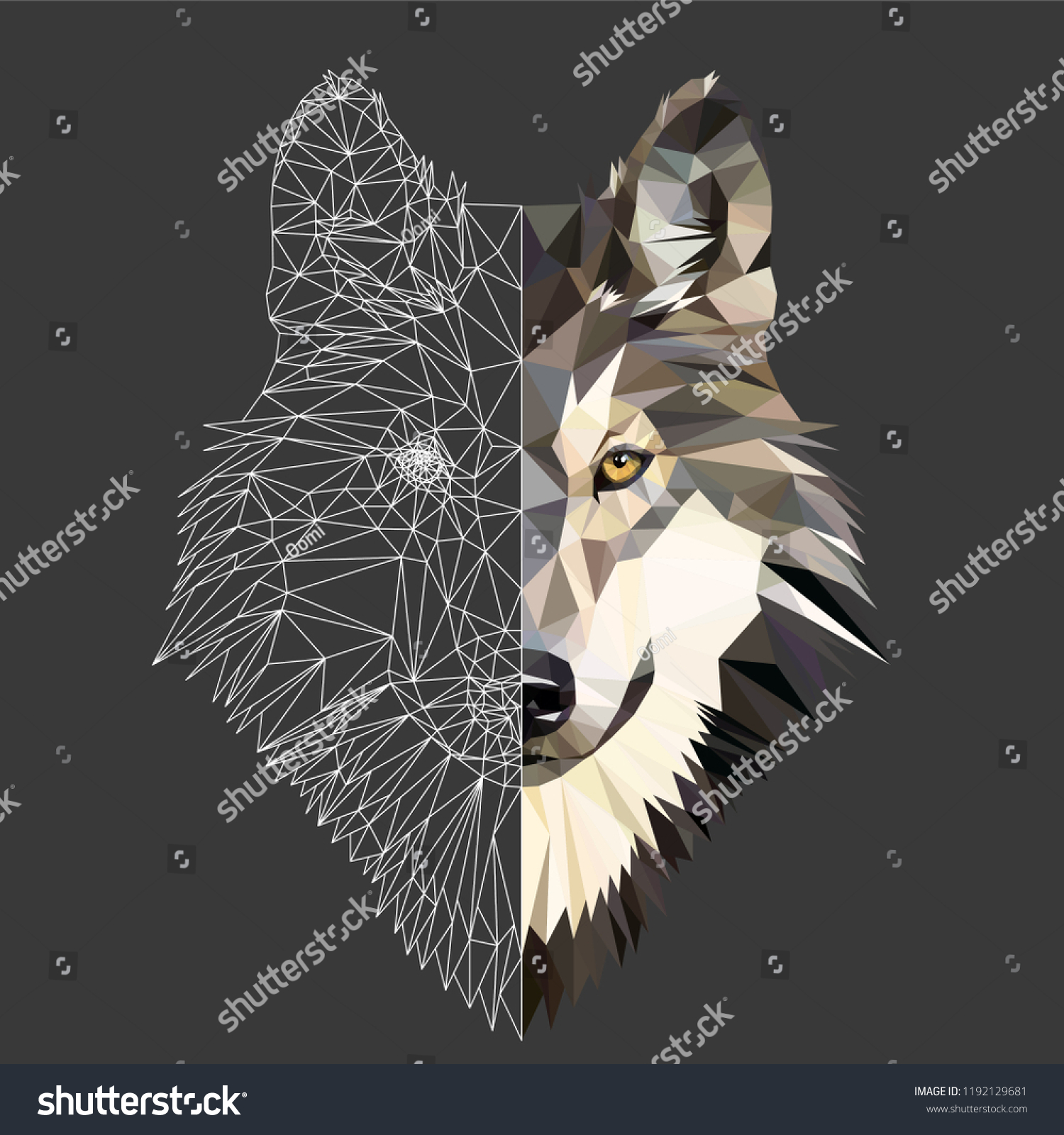 4,951 3d wireframe animal Images, Stock Photos & Vectors | Shutterstock