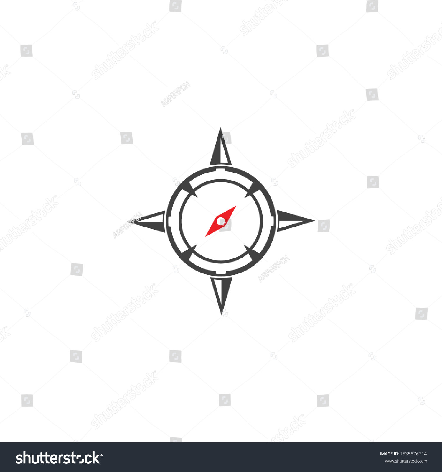 Wind Direction Logo Template Design Vector Stock Vector (Royalty Free ...