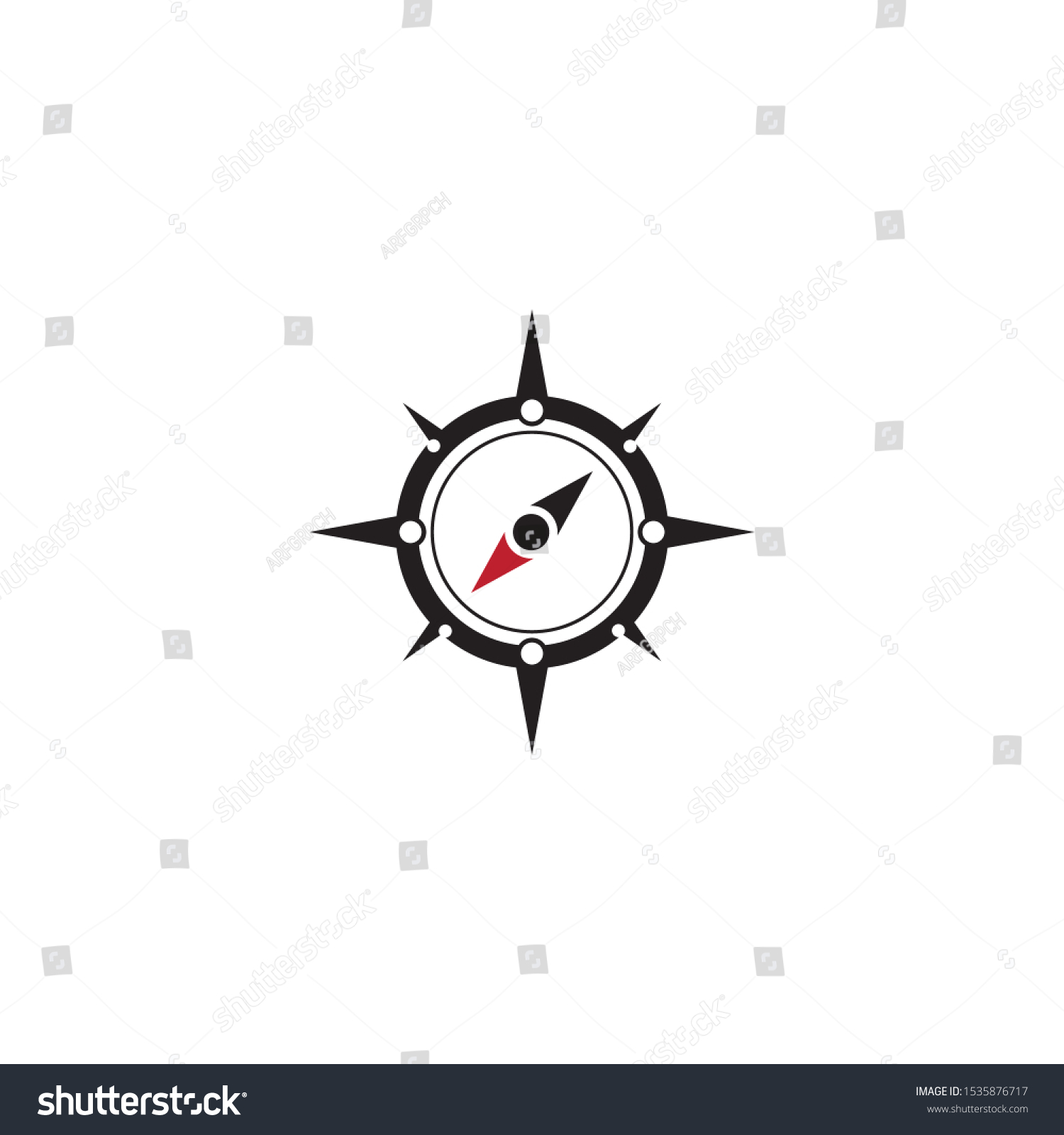 Wind Direction Logo Template Design Vector 스톡 벡터(로열티 프리) 1535876717 ...