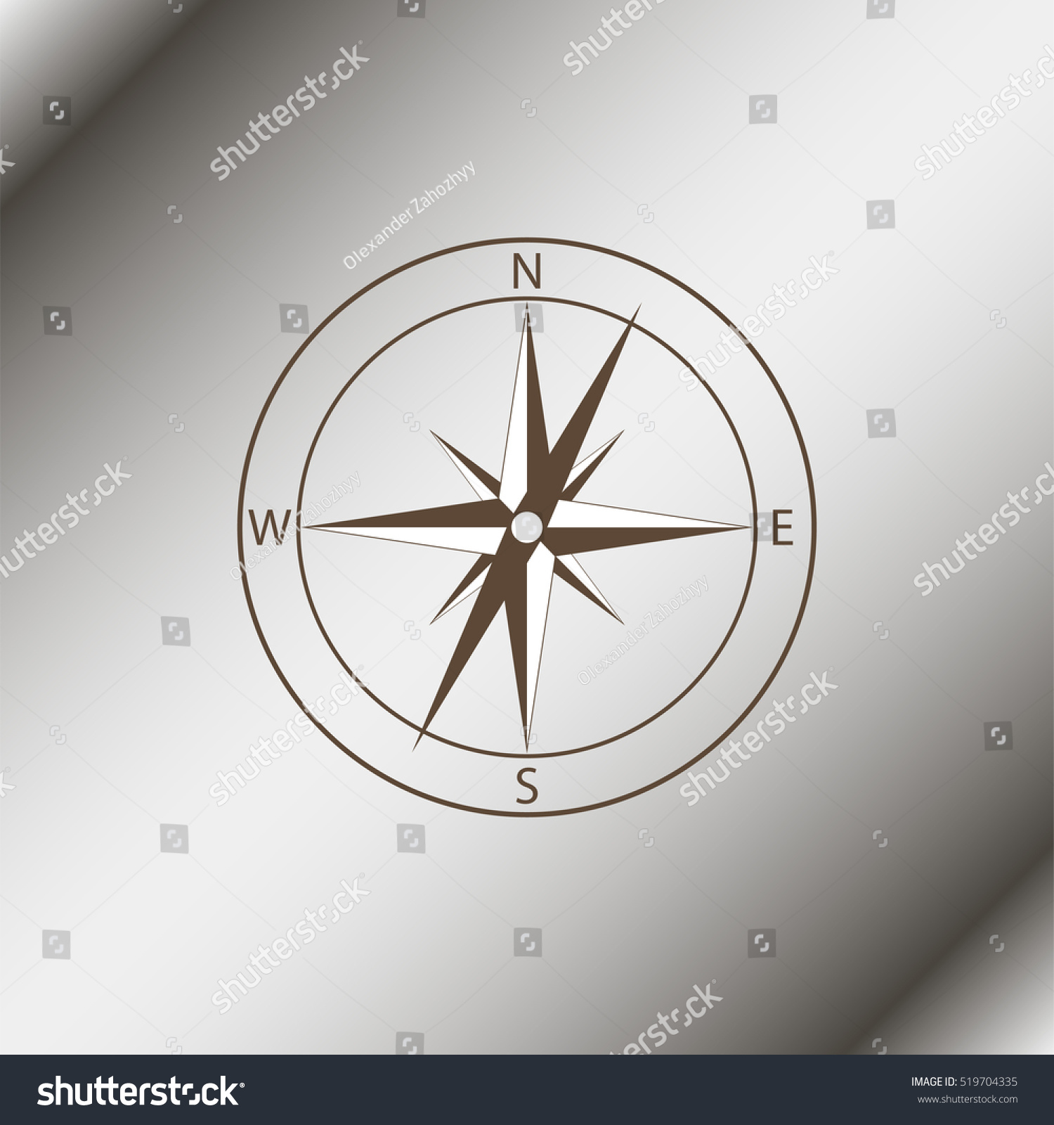 Wind Rose Illustration Stock Vector (Royalty Free) 519704335