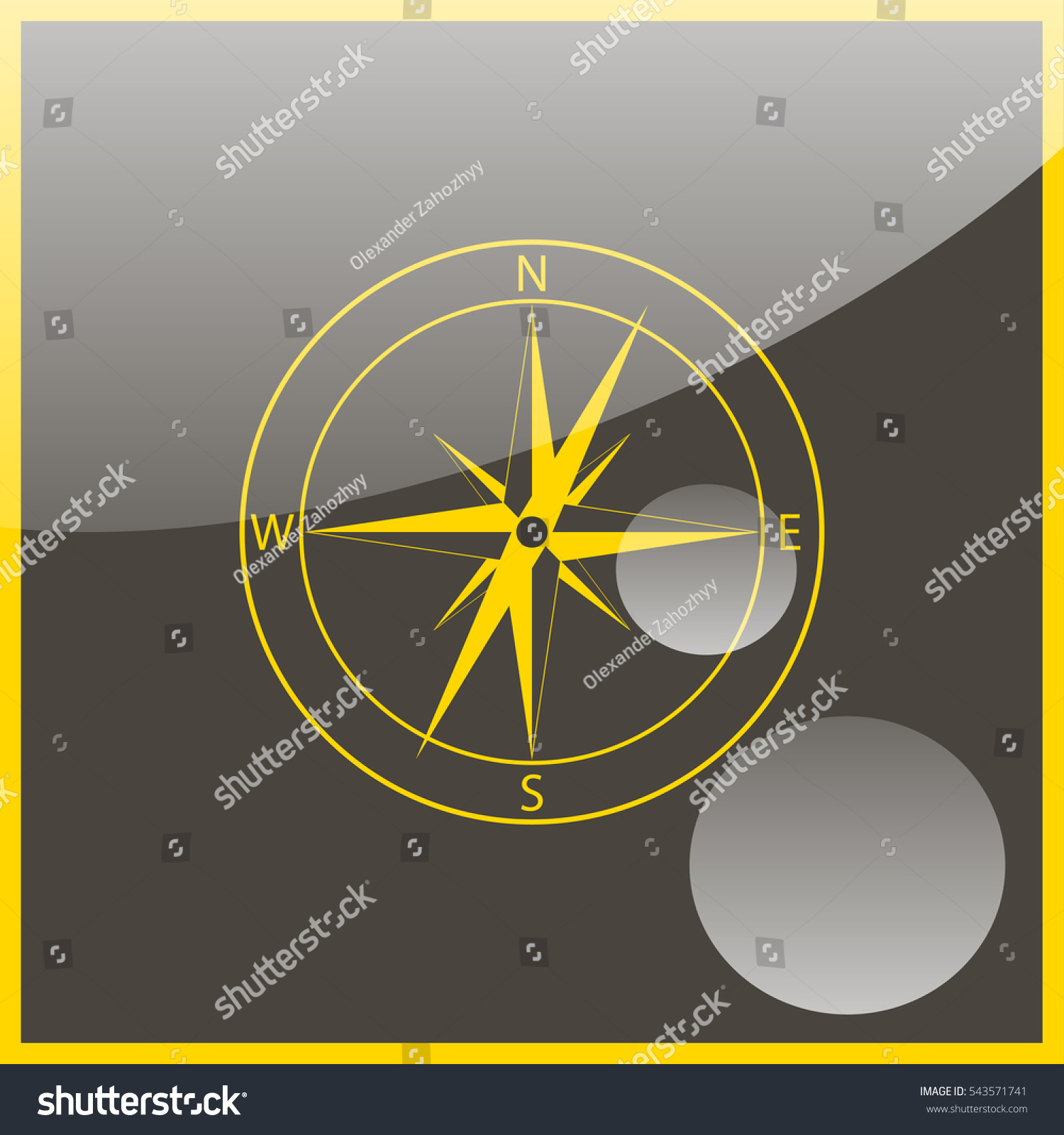 Wind Rose Illustration Stock Vector (Royalty Free) 543571741