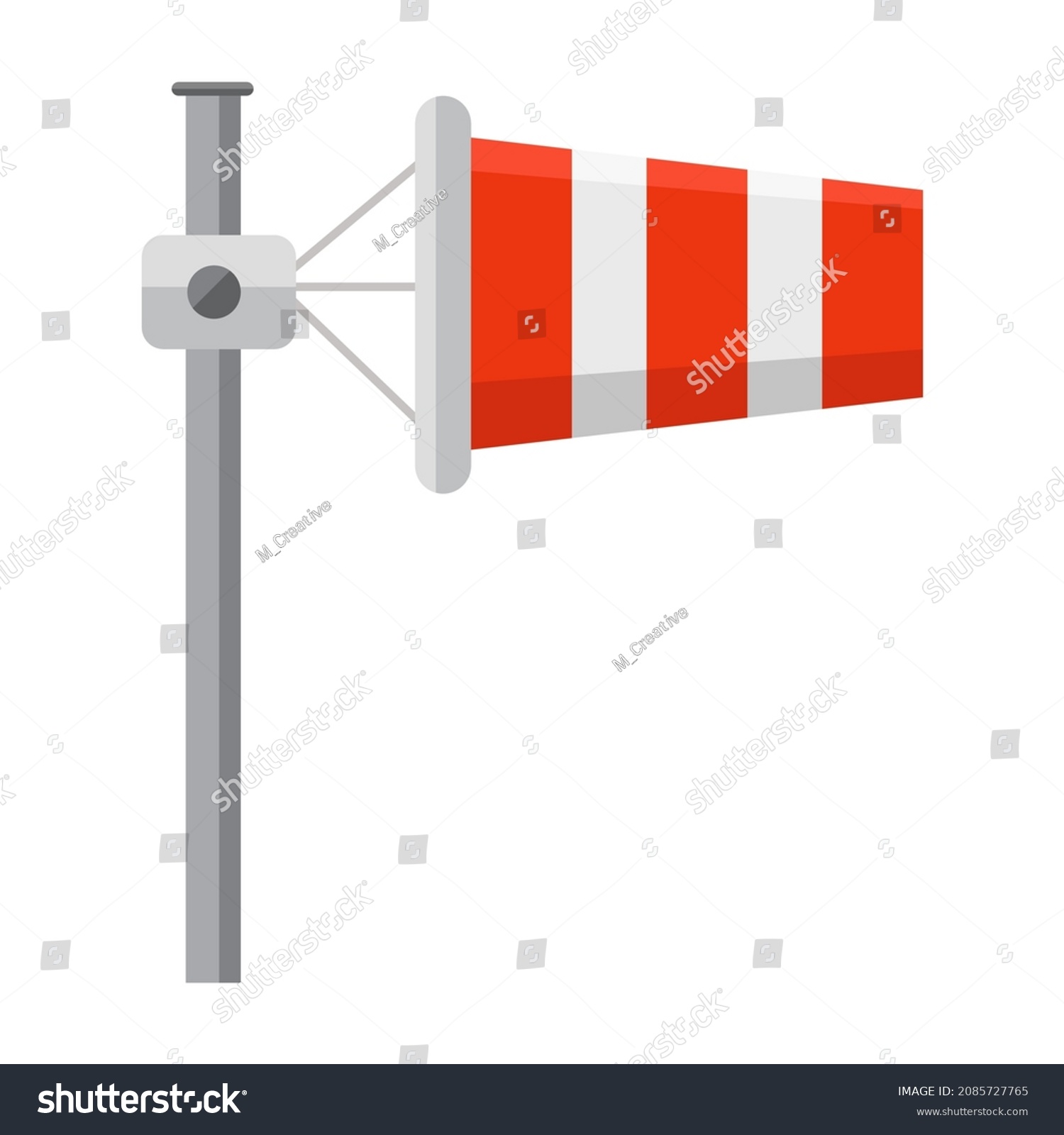 Wind Sock Flat Clipart Vector Illustration Stock Vector (Royalty Free ...