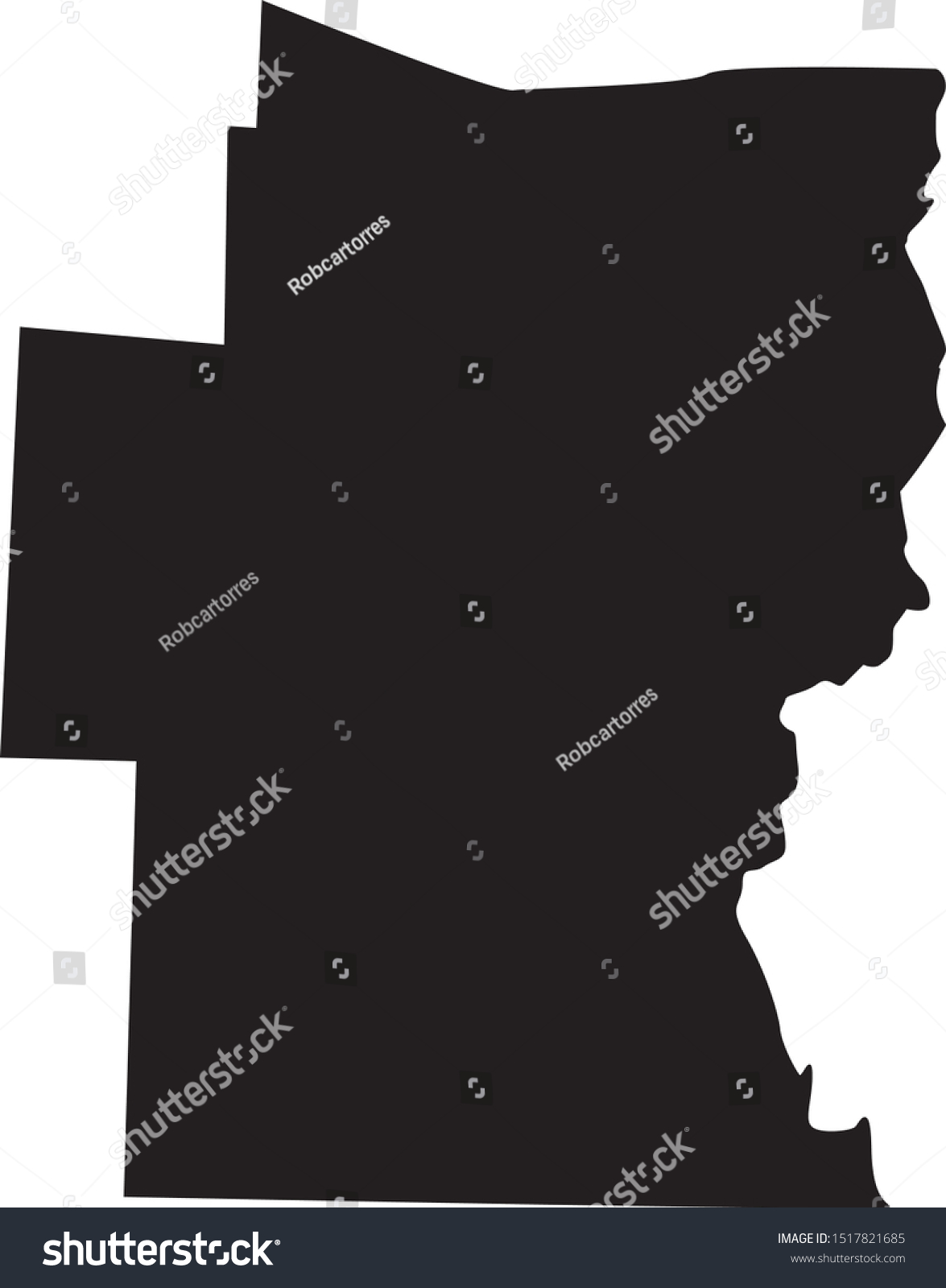 Windham County Map State Stock Vector (Royalty Free) 1517821685