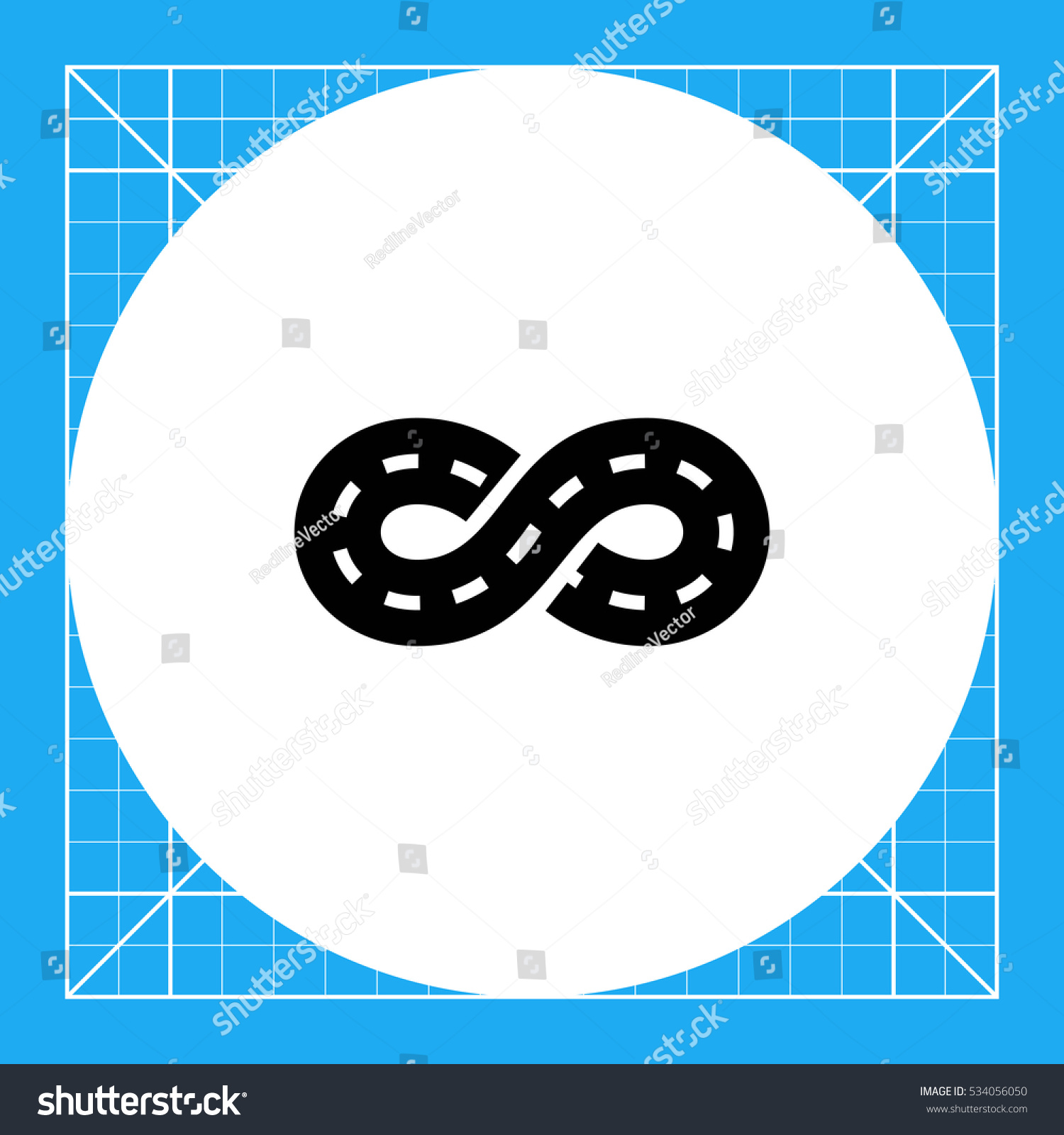 Winding Road Icon Stock Vector (Royalty Free) 534056050 | Shutterstock