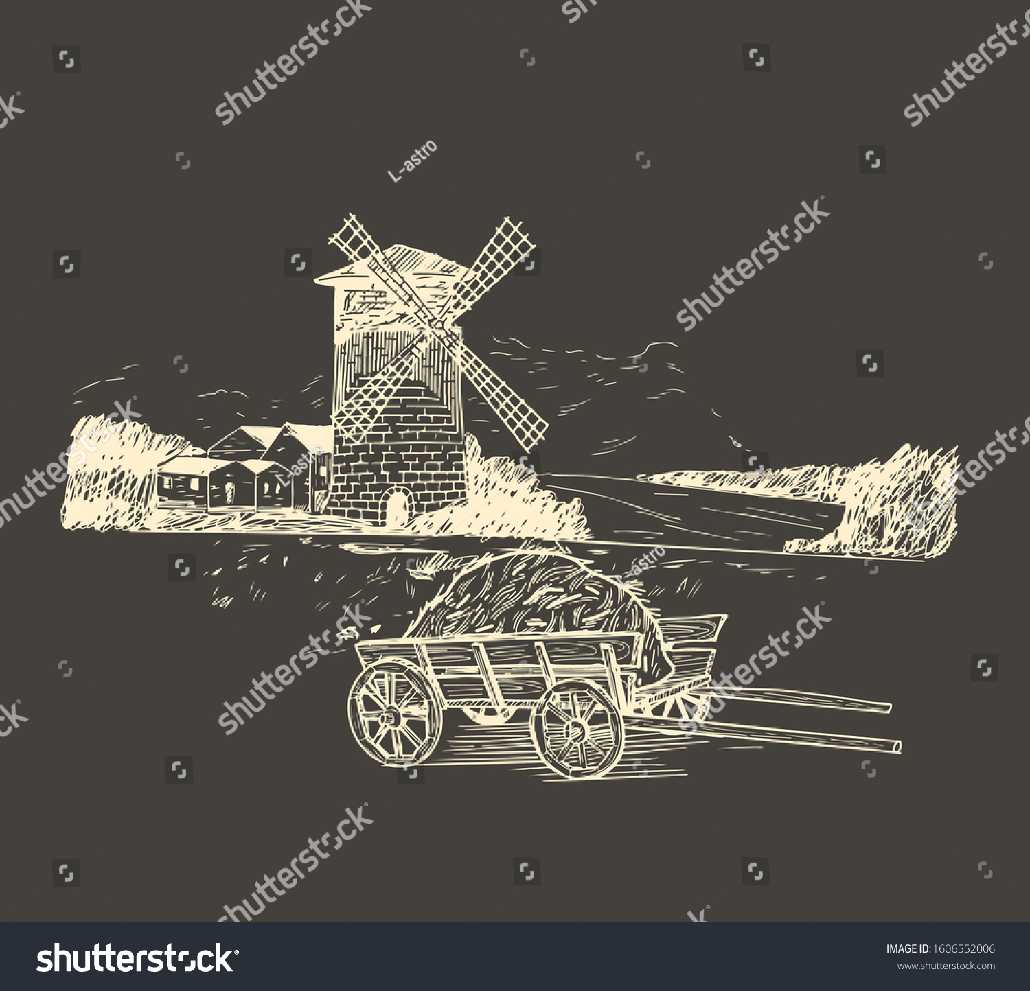 Windmill Hand Drawn Vintage Sketch Vector: เวกเตอร์สต็อก (ปลอดค่า ... Windmill Hand Drawn Vintage Sketch Vector: เวกเตอร์สต็อก (ปลอดค่า ...